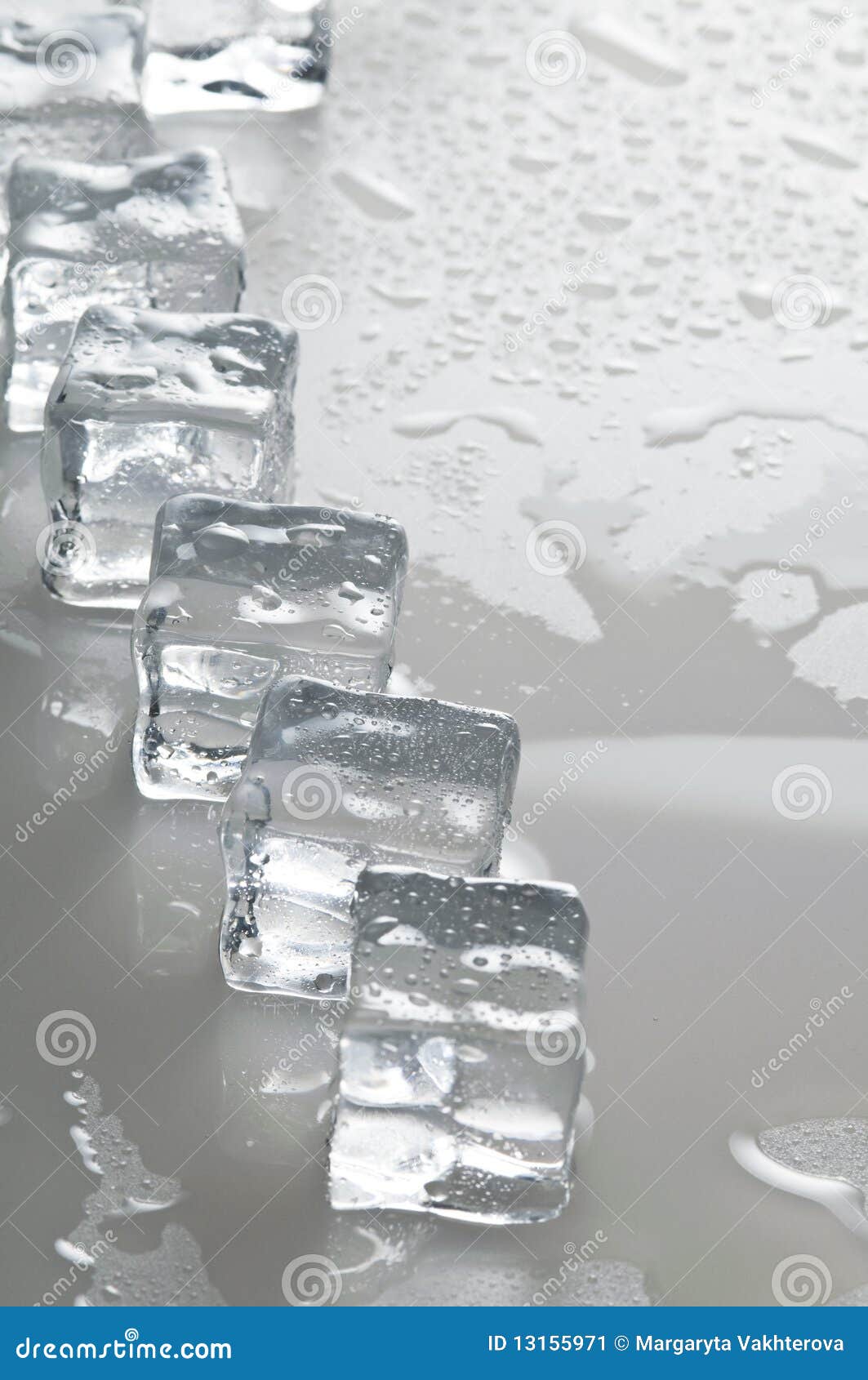 Wet ice cubes objects stock image. Image of translucent - 13155971