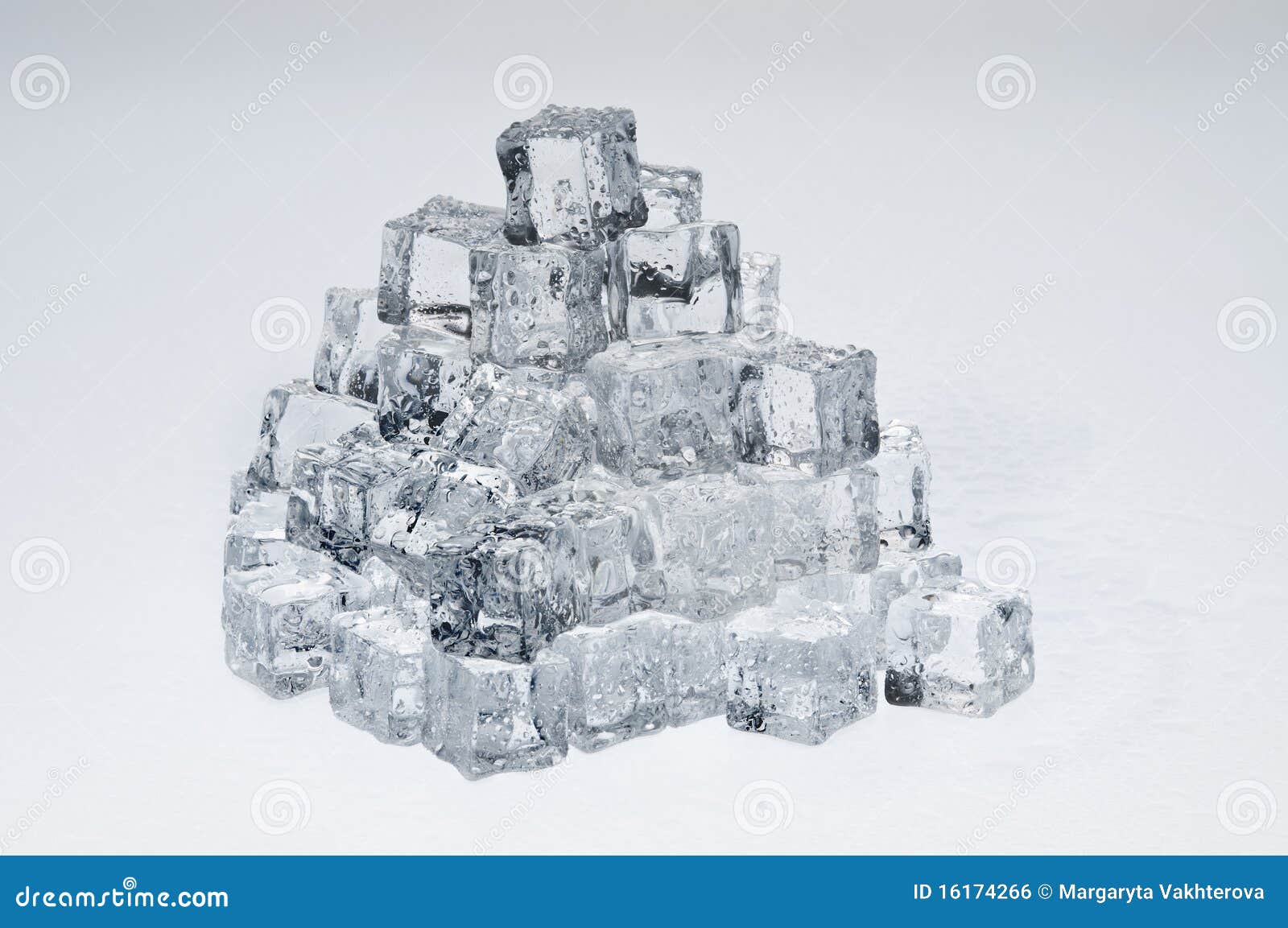 Wet ice cubes objects stock photo. Image of frost, solid - 16174266