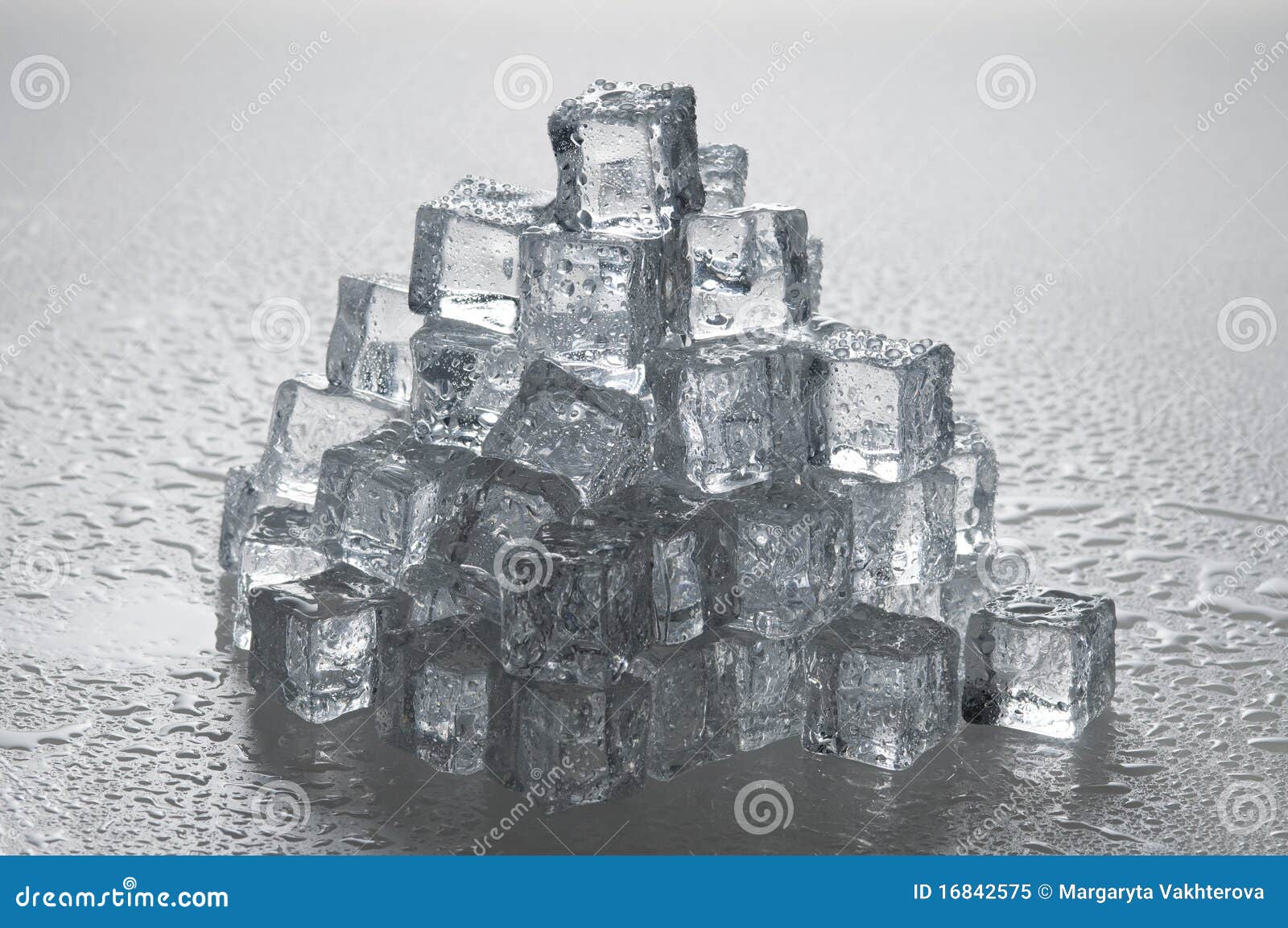 Wet ice cubes objects stock image. Image of water, close - 16842575