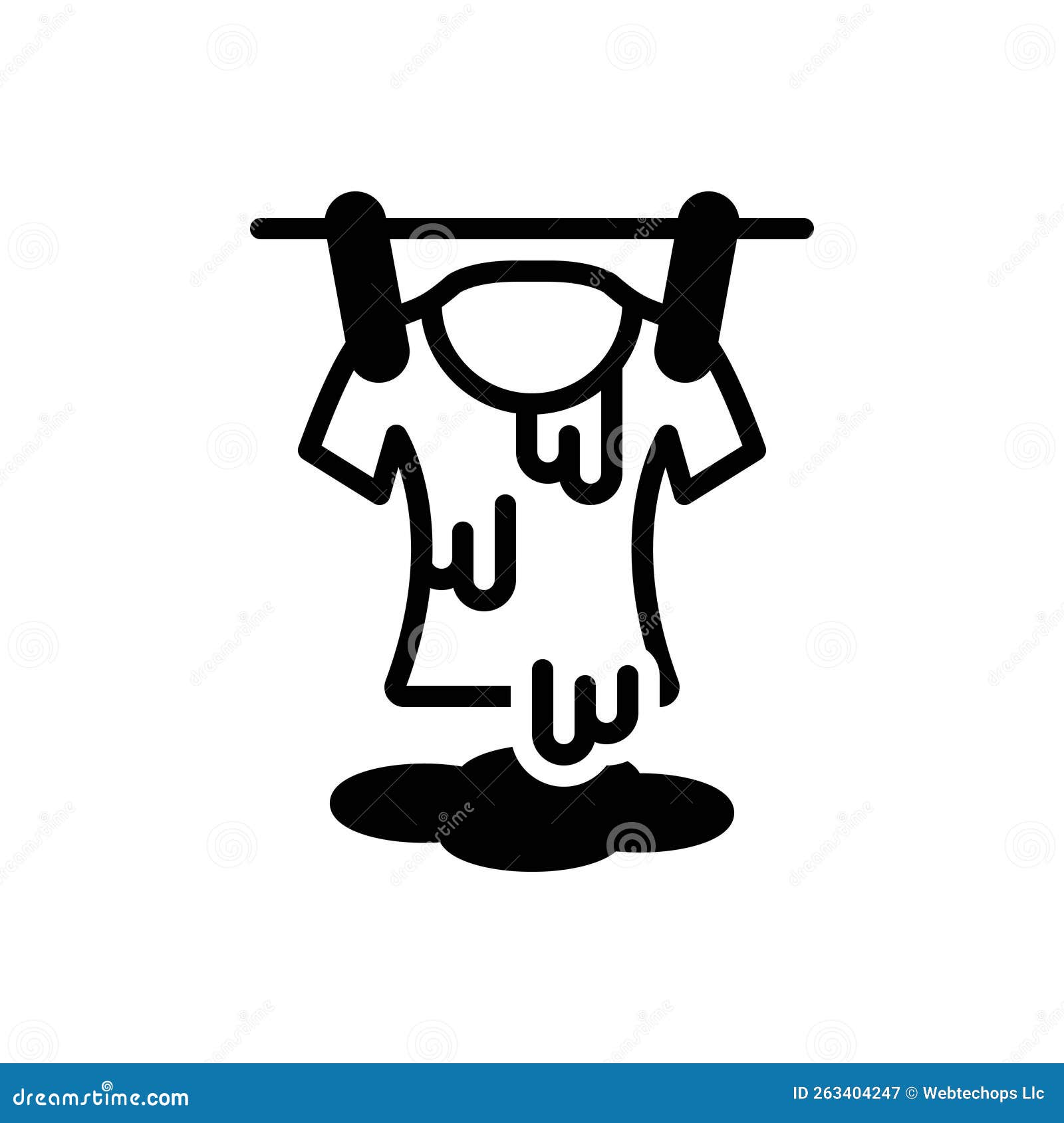 Black Solid Icon for Wet, Moist and Damp Stock Vector - Illustration of ...