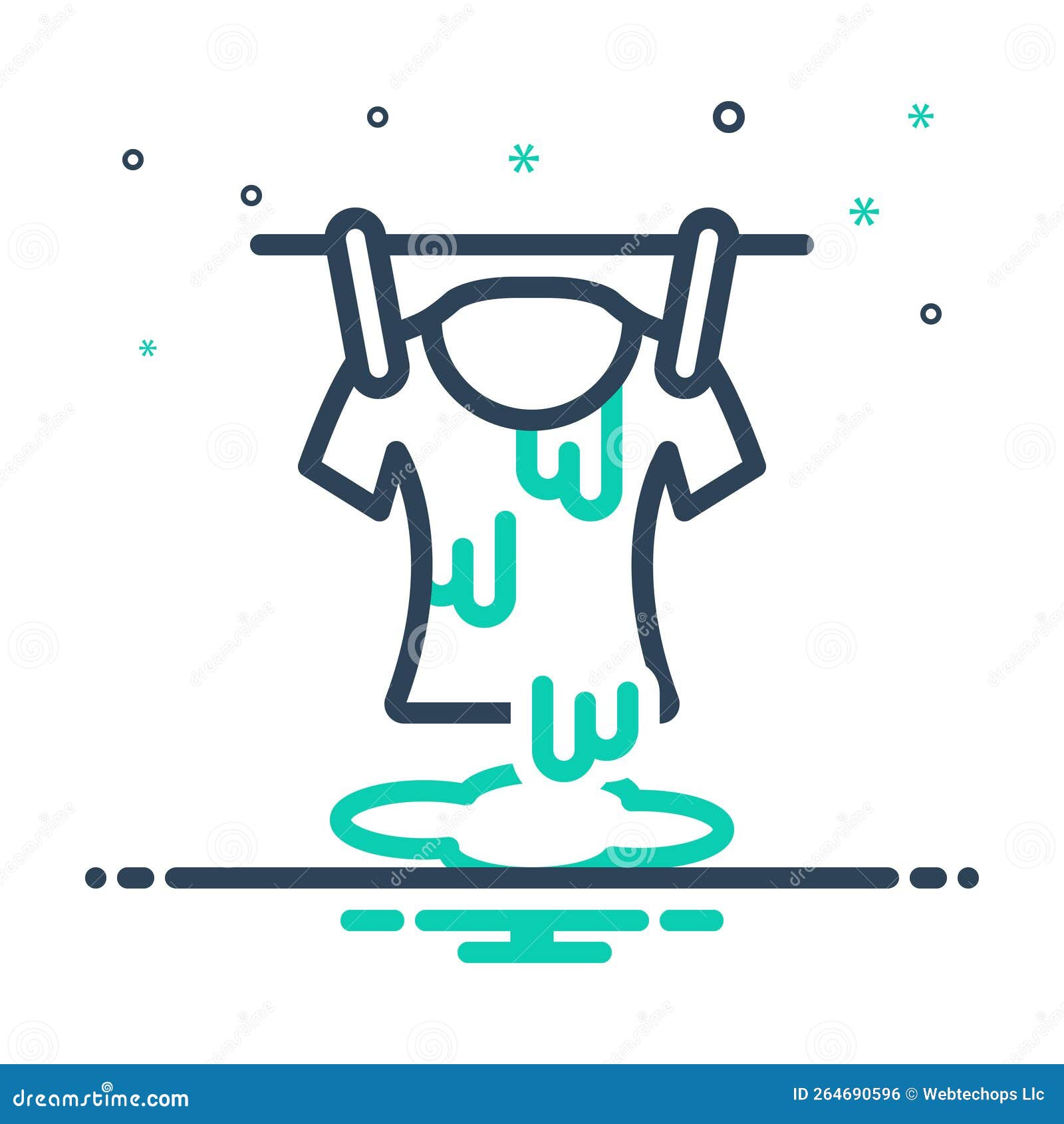 Mix Icon for Wet, Moist and Damp Stock Illustration - Illustration of ...