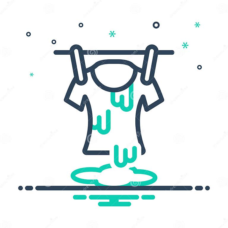 Mix Icon for Wet, Moist and Damp Stock Illustration - Illustration of ...