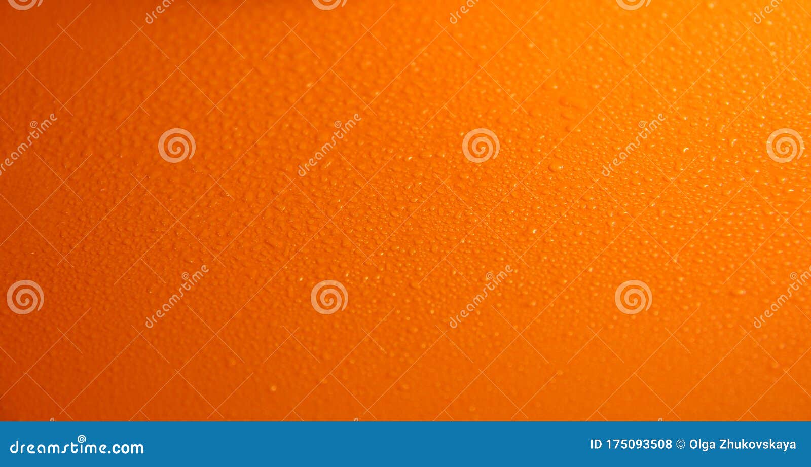 Wet Orange Background. Bright Texture with Water Drops Stock Photo ...