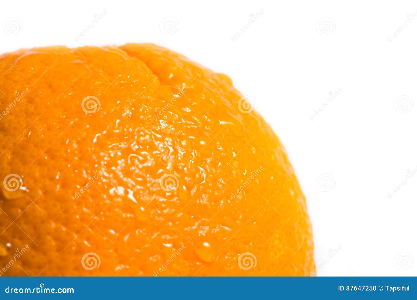 Wet orange stock photo. Image of studio, diet, isolated - 87647250
