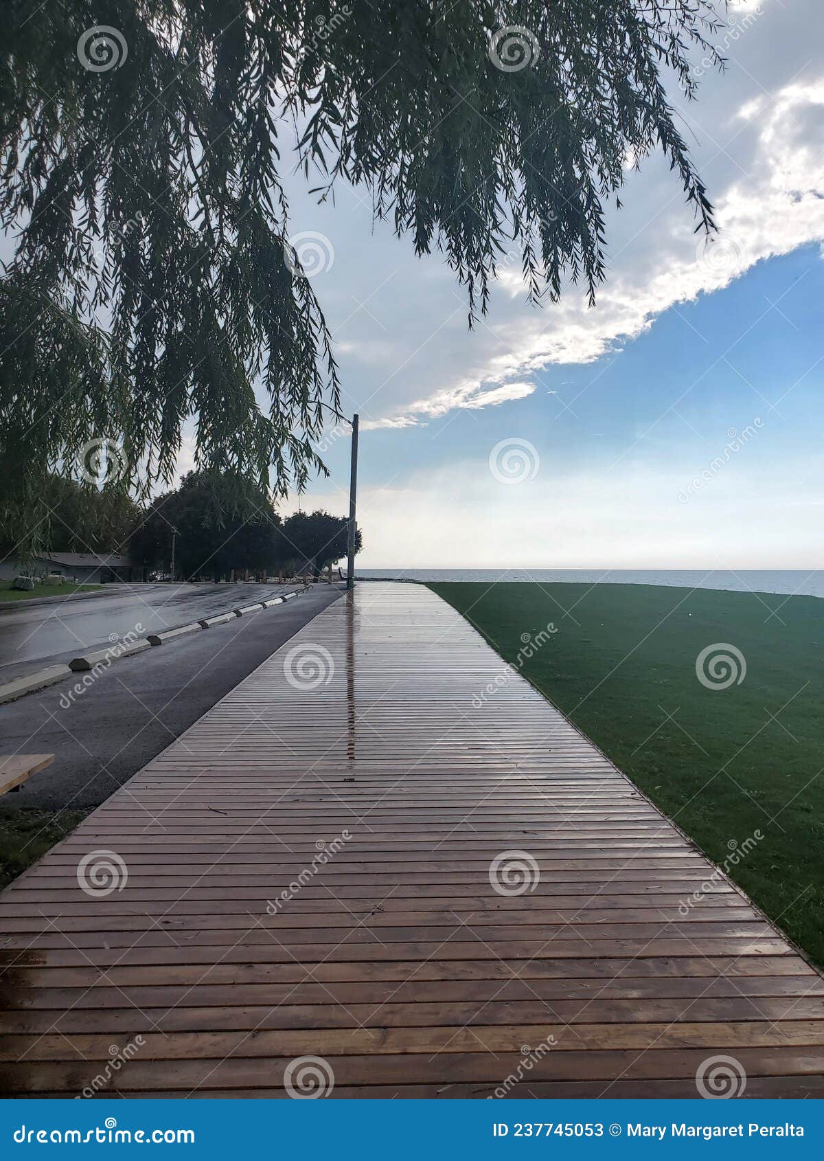 A Wet Path in Goderich, Ontario Stock Image - Image of colour ...