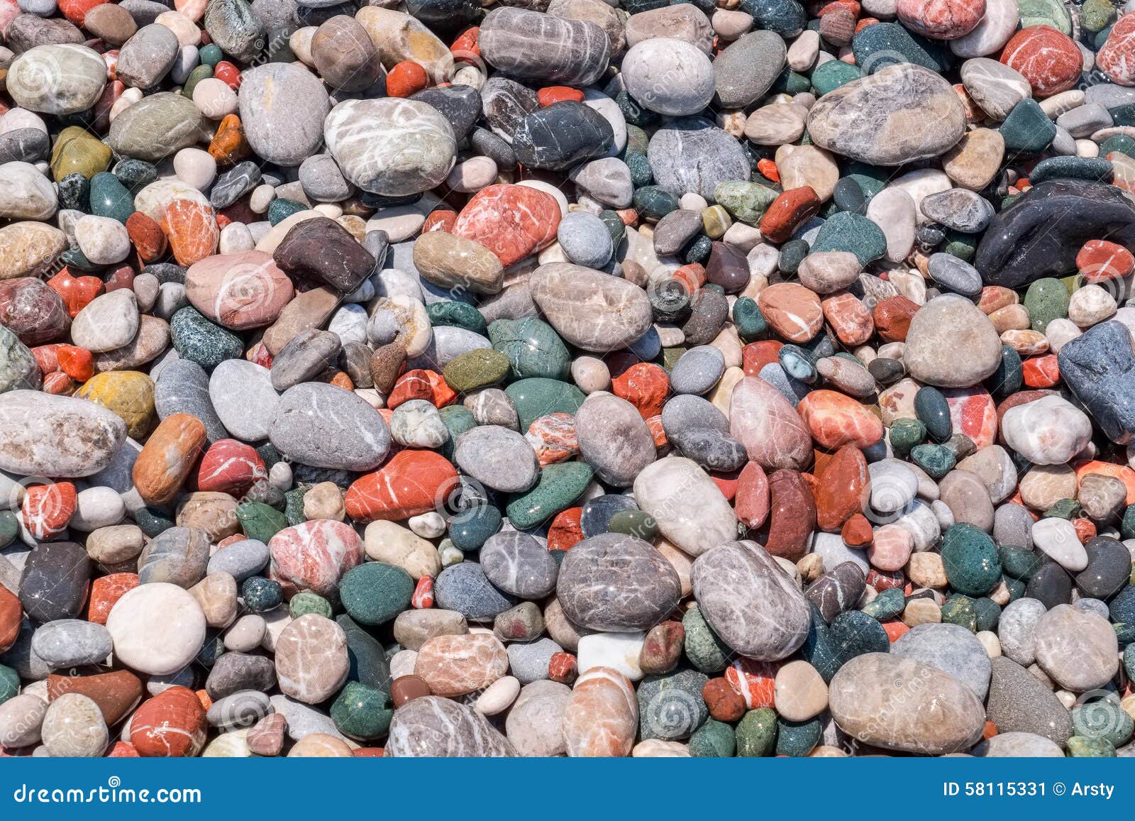Wet pebble stock image. Image of stone, natural, material - 58115331