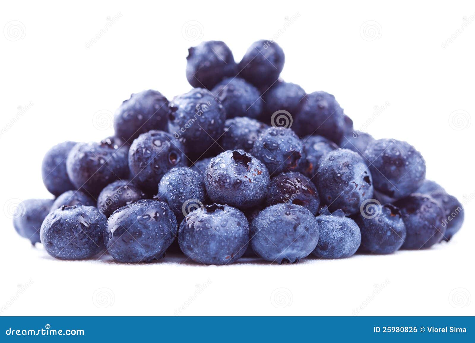 Wet Pile of Blueberry Fruits Stock Photo - Image of vitamin, pile: 25980826