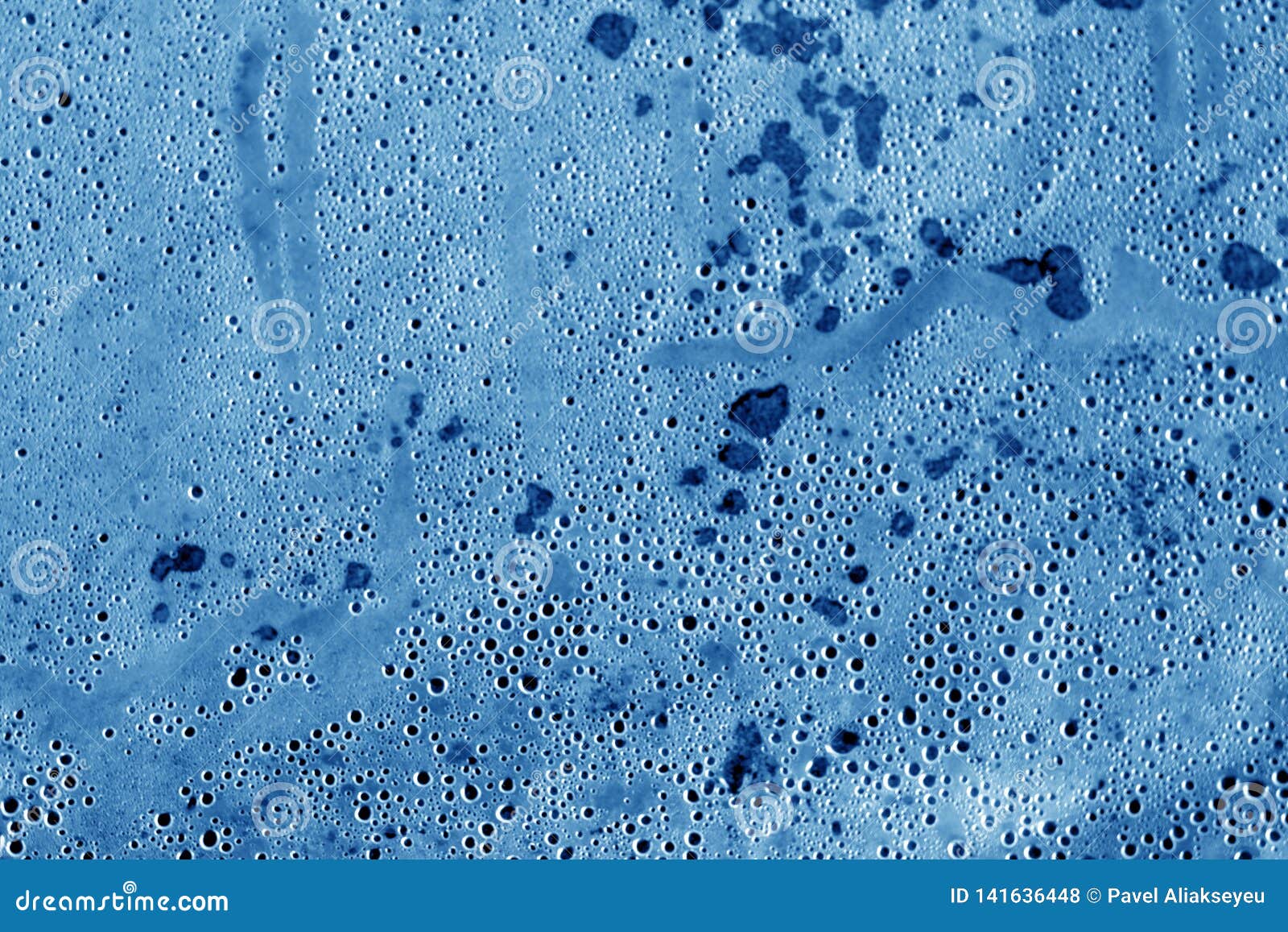 Wet Plastic Transparent Old Wrap Texture in Navy Blue Tone Stock Photo ...