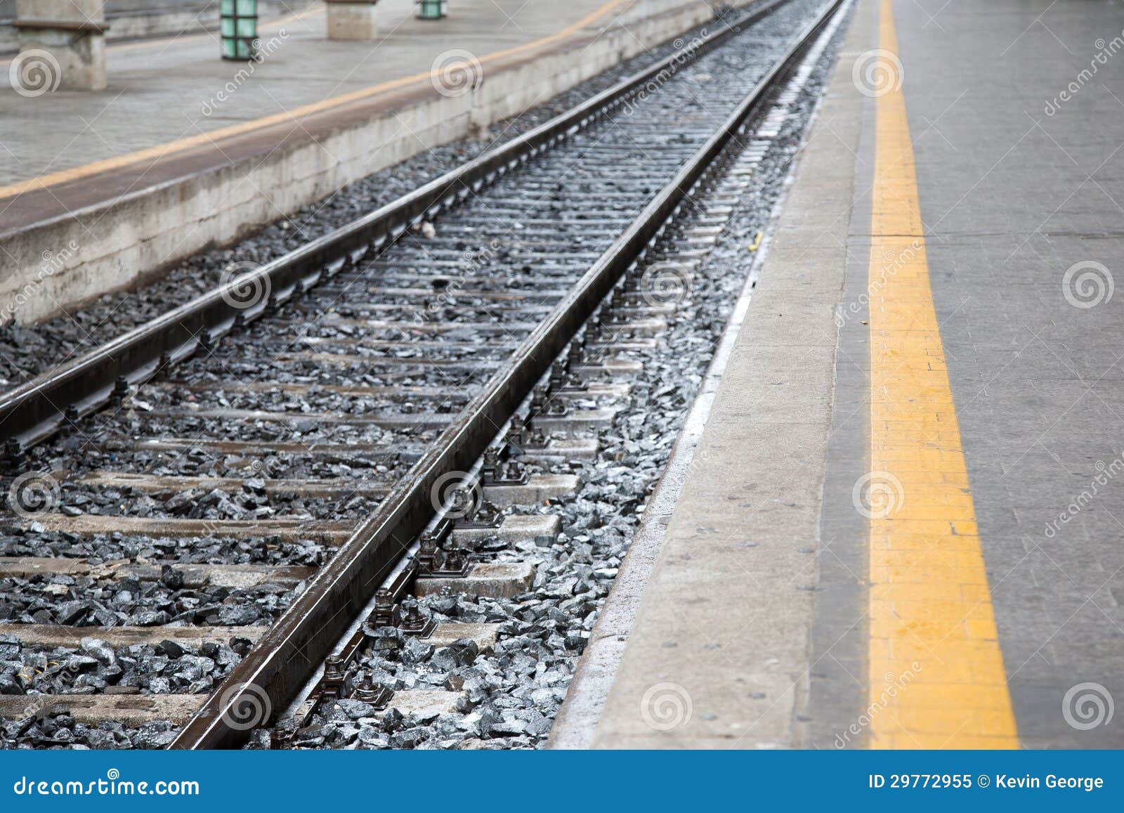 Railway Track and Platform stock image. Image of platform - 29772955