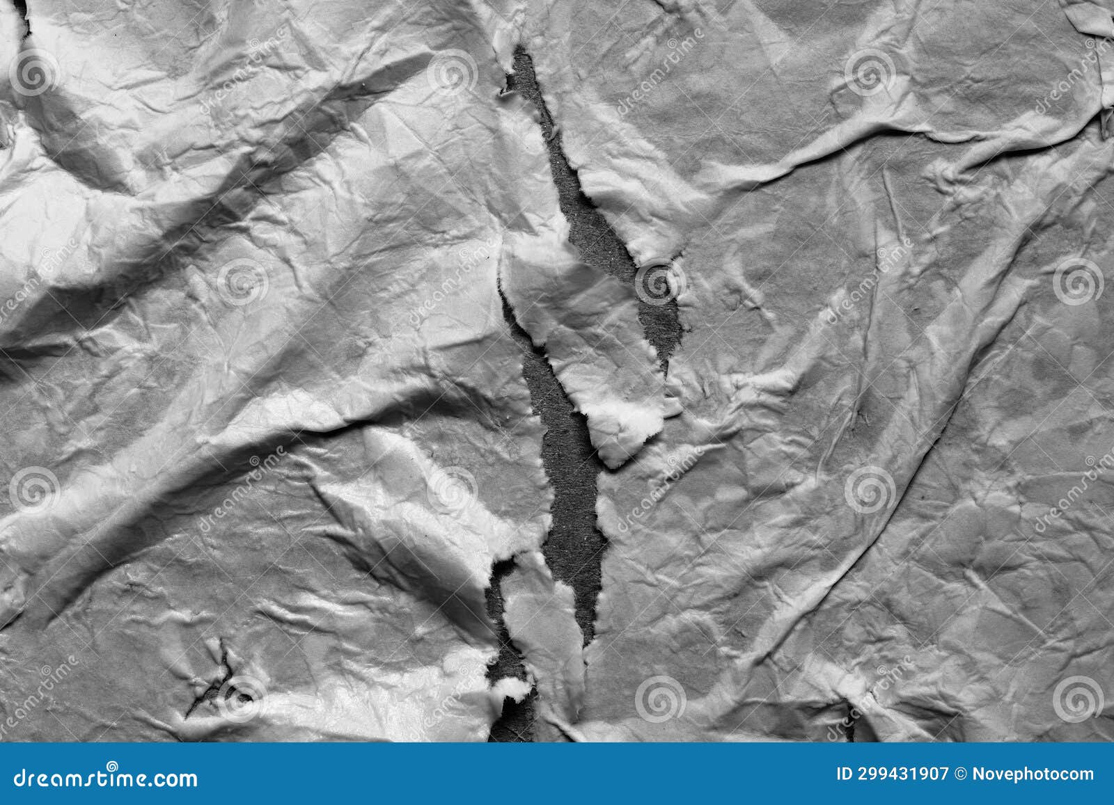 Wet Ripped Dark Paper Texture. Empty Torn Wet Paper Sheet with Surface ...