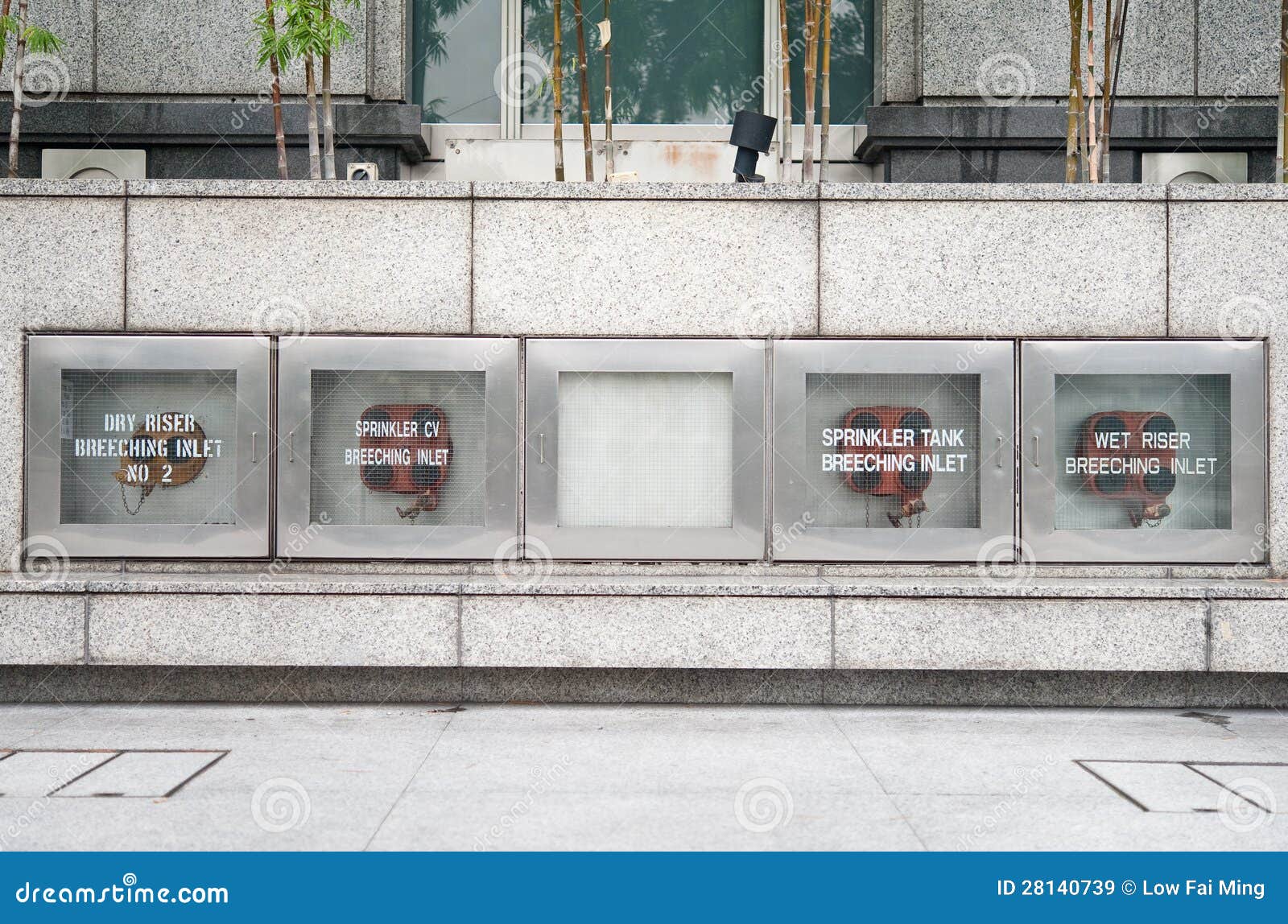 Wet riser stock image. Image of windows, words, glass - 28140739