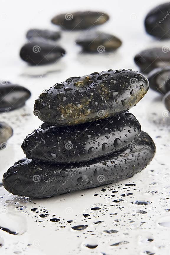 Wet river rocks stock photo. Image of environment, smooth - 3537260