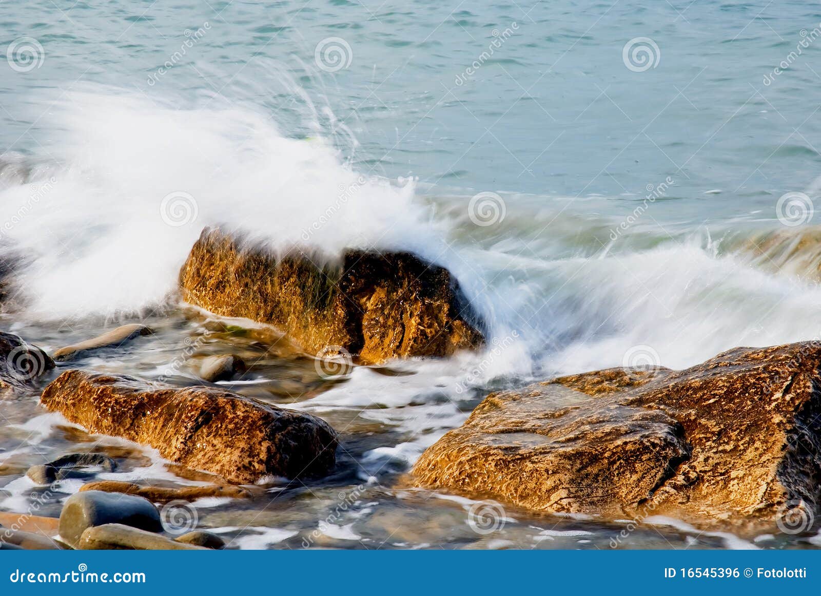Wet rocks stock photo. Image of water, coast, blue, beach - 16545396