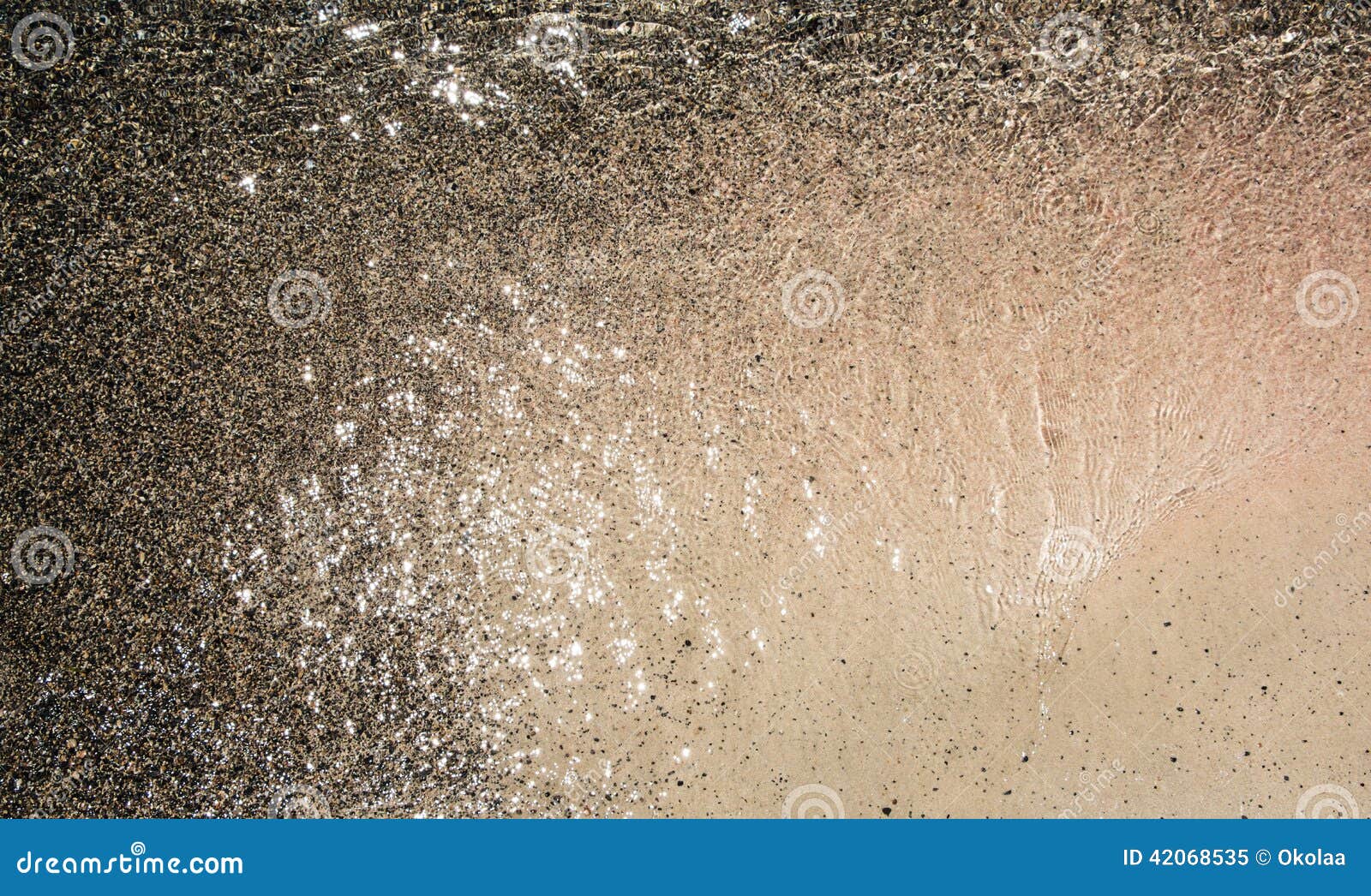 Wet Sand Washed by Sea Tide Stock Image - Image of peaceful, liquid ...