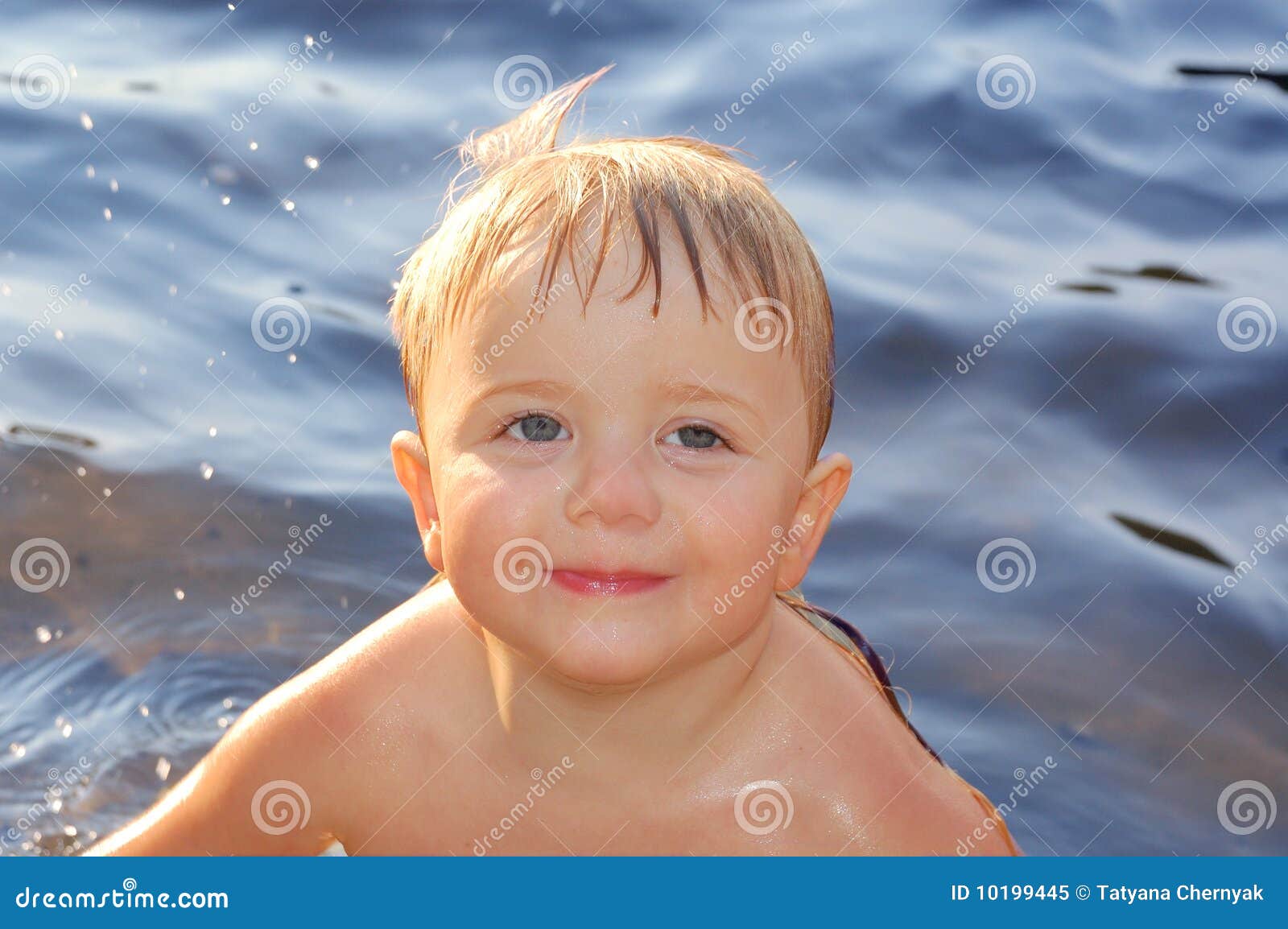 Wet Scratched nose stock image. Image of swimming, toddler - 10199445