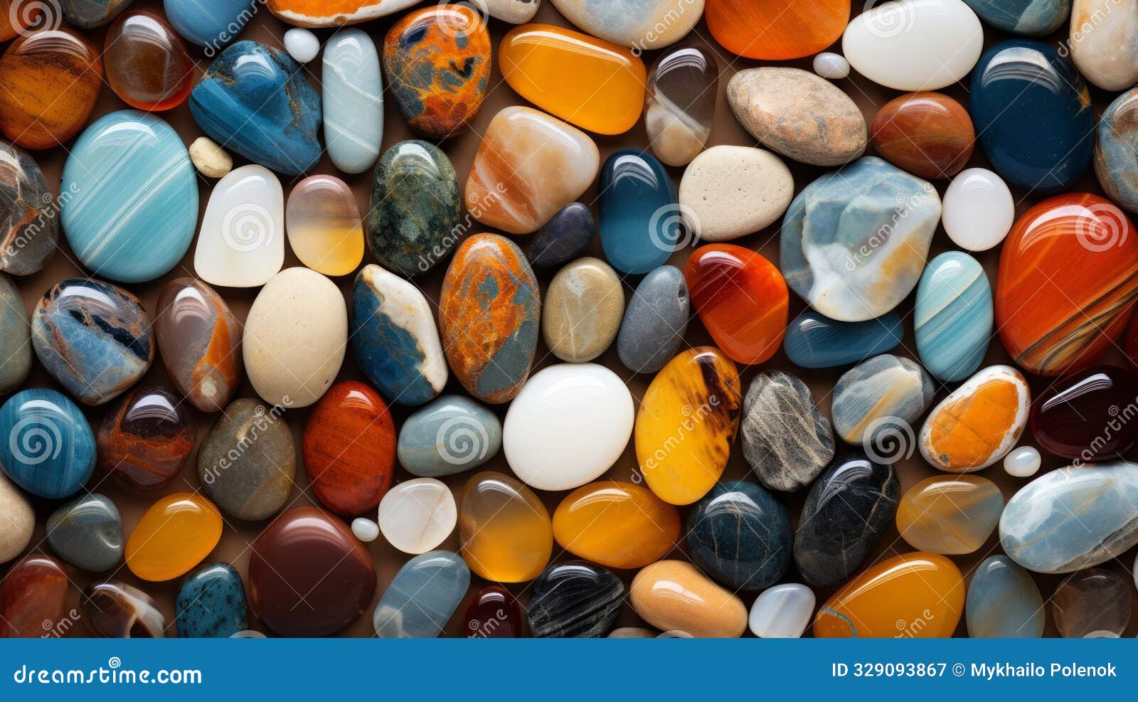 Wet Sea Pebble Stones with Different Colors and Patterns. Neural ...