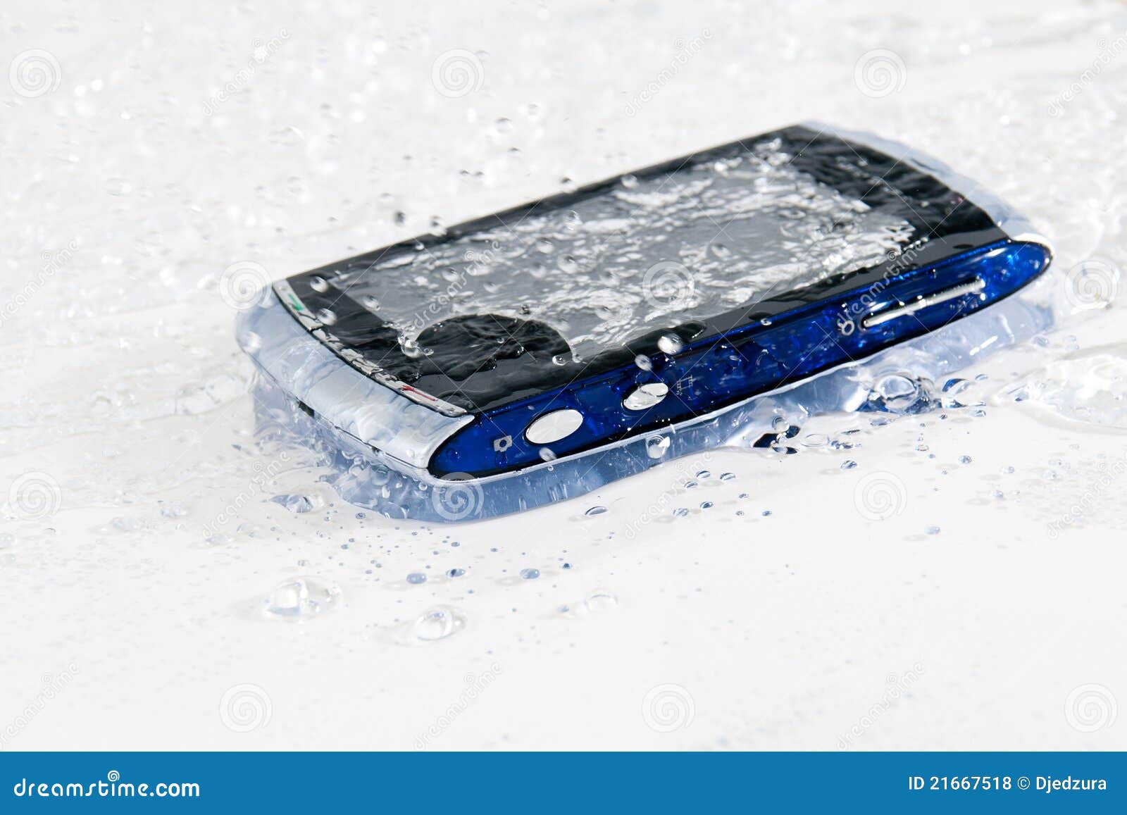 Wet smartphone stock photo. Image of smartphone, reflection - 21667518