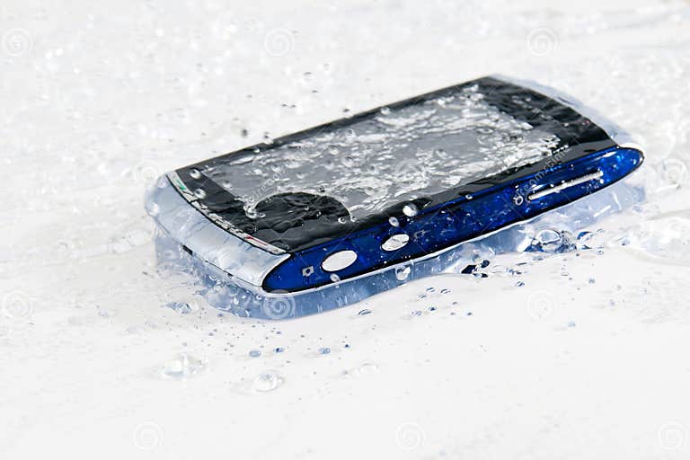 Wet smartphone stock photo. Image of smartphone, reflection - 21667518