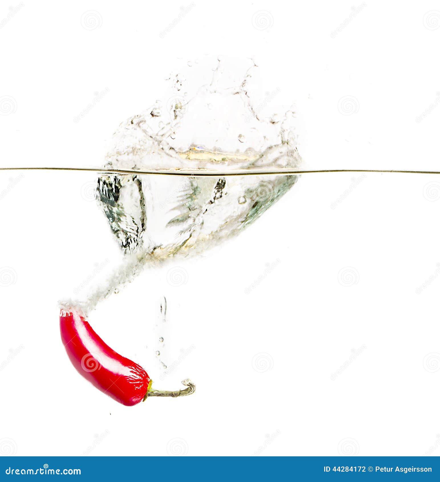 Wet Splashing RED Hot Chilli Pepper Stock Photo - Image of natural ...