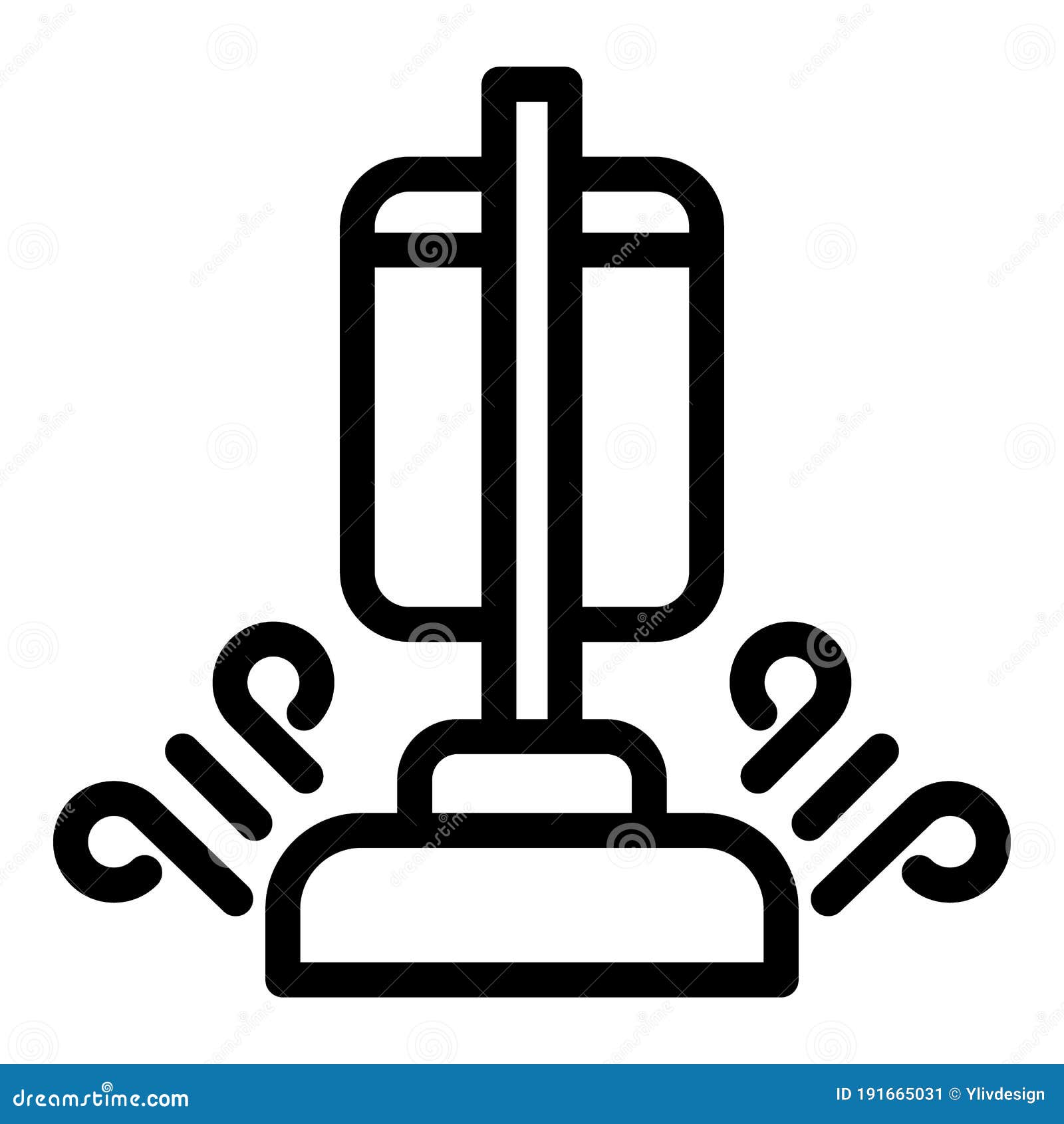 Wet Steam Cleaner Icon, Outline Style Stock Vector - Illustration of ...