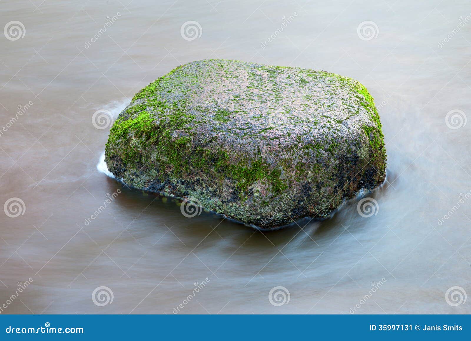 Wet stone. stock image. Image of fresh, moss, background - 35997131