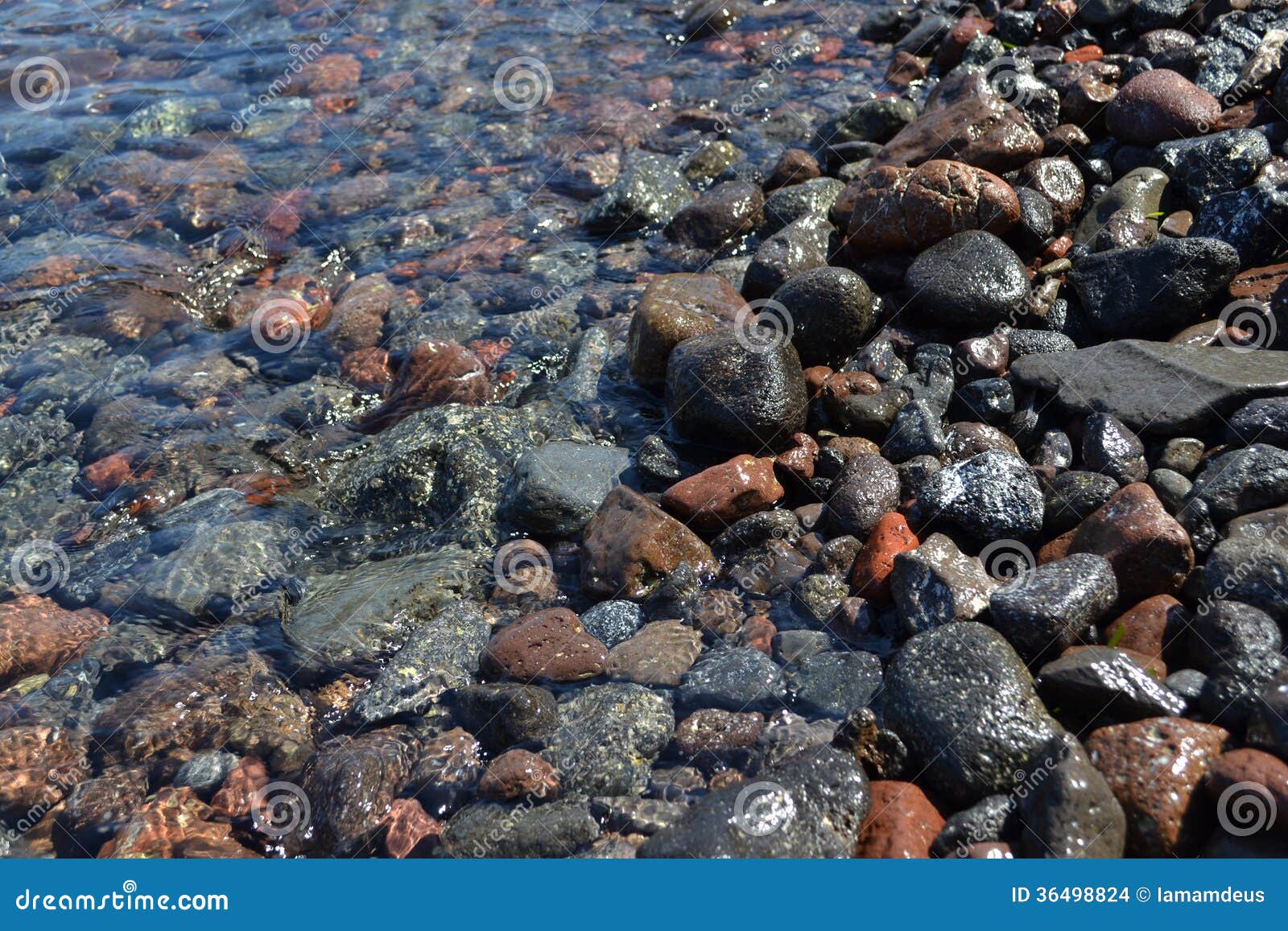 Wet stones stock photo. Image of multi, rill, dark, area - 36498824