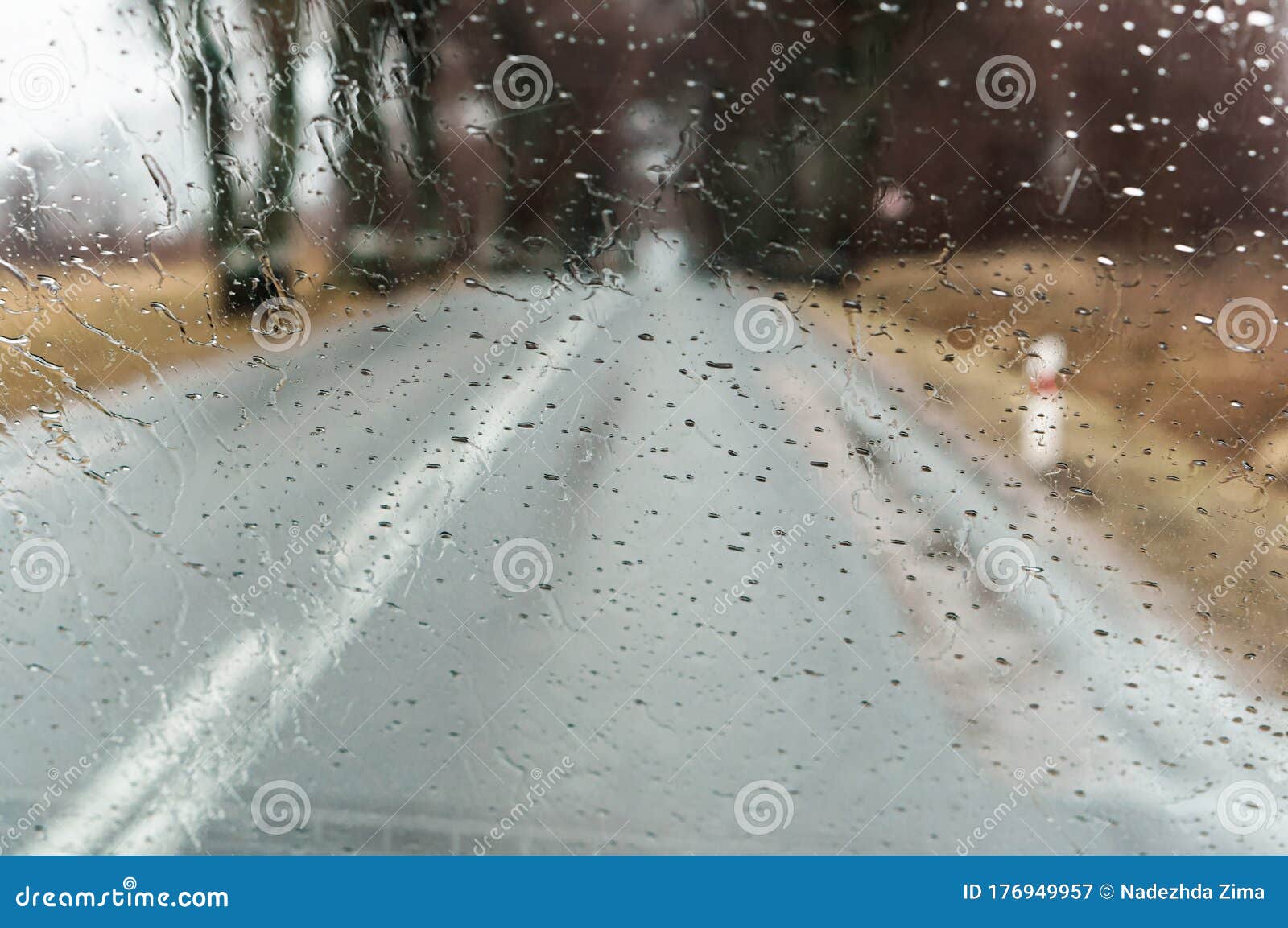 Wet Transparent Glass, Water Drops on the Glass Stock Image - Image of ...