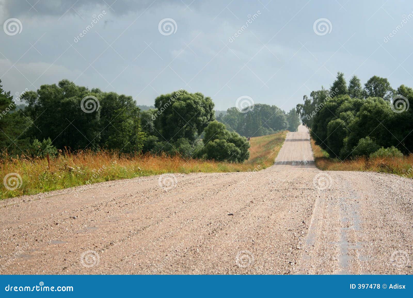 Wet way stock photo. Image of typical, prospect, gravelled - 397478
