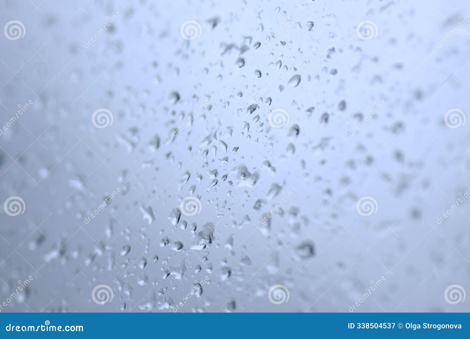 Wet Window Glass Background in Water Drops Stock Image - Image of ...