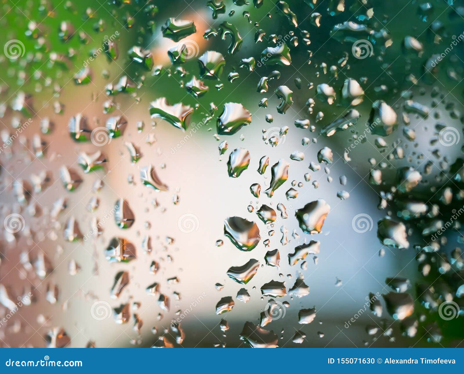 Wet Window Glass after Summer Rain Stock Photo - Image of house, drop ...