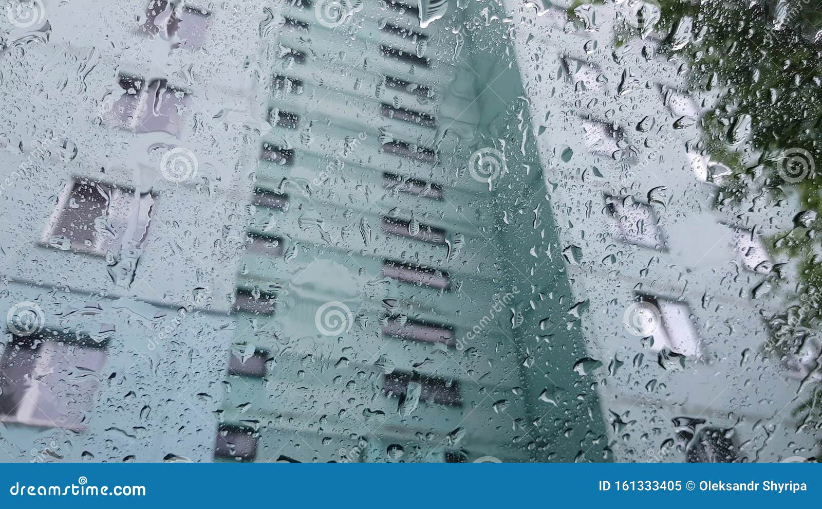 Through the Wet Window the House Stock Video - Video of city, landscape ...