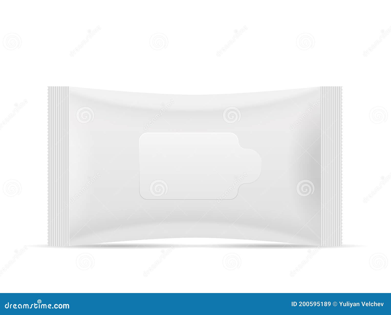 Wet wipes package stock vector. Illustration of foil - 200595189