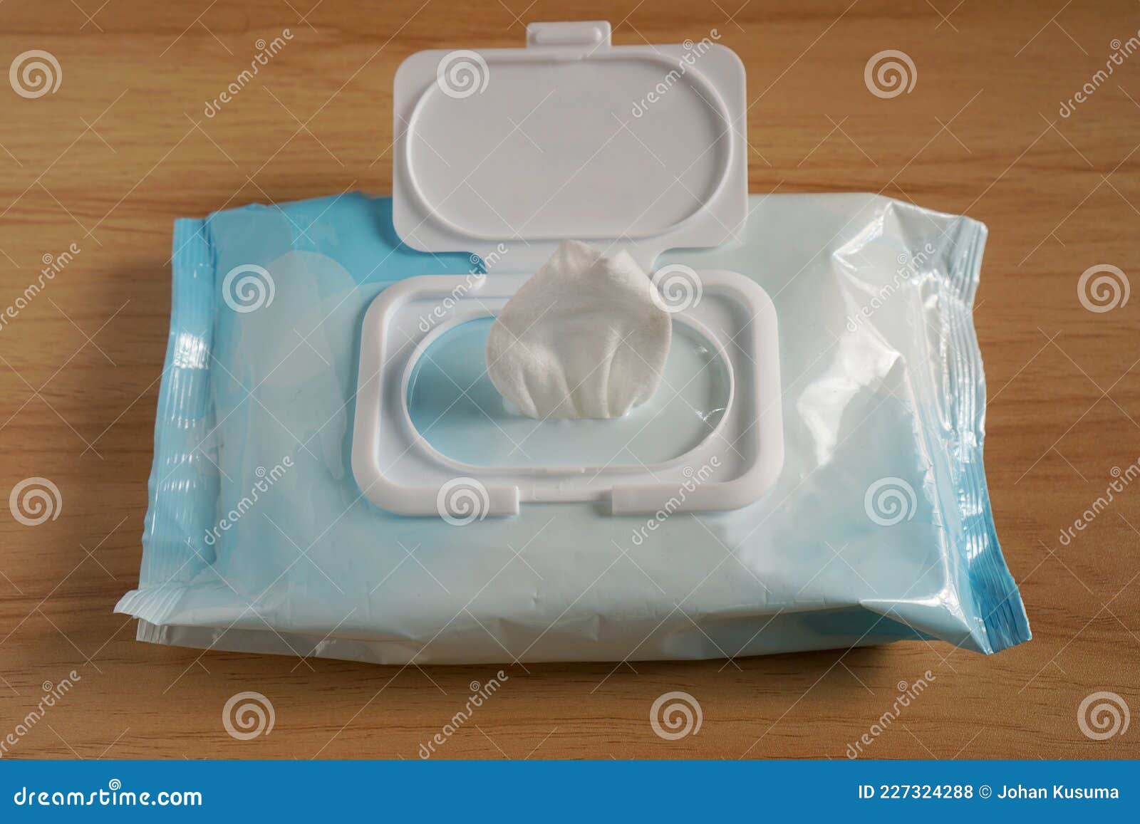 Wet Wipes in Plastic Packaging Stock Photo - Image of home, bacteria ...