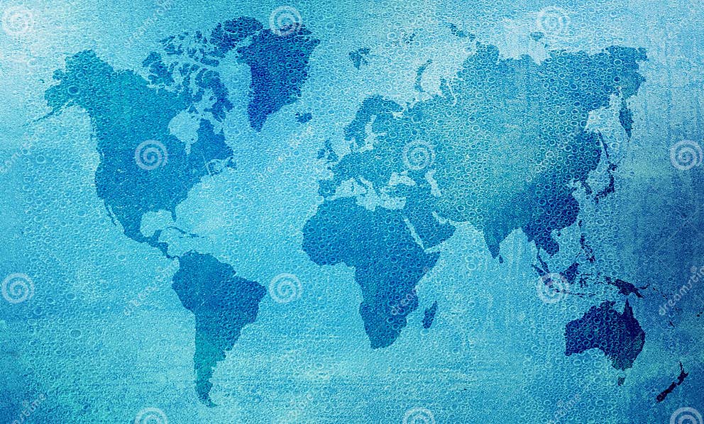 Wet world map stock image. Image of africa, grungy, discovery - 39320039
