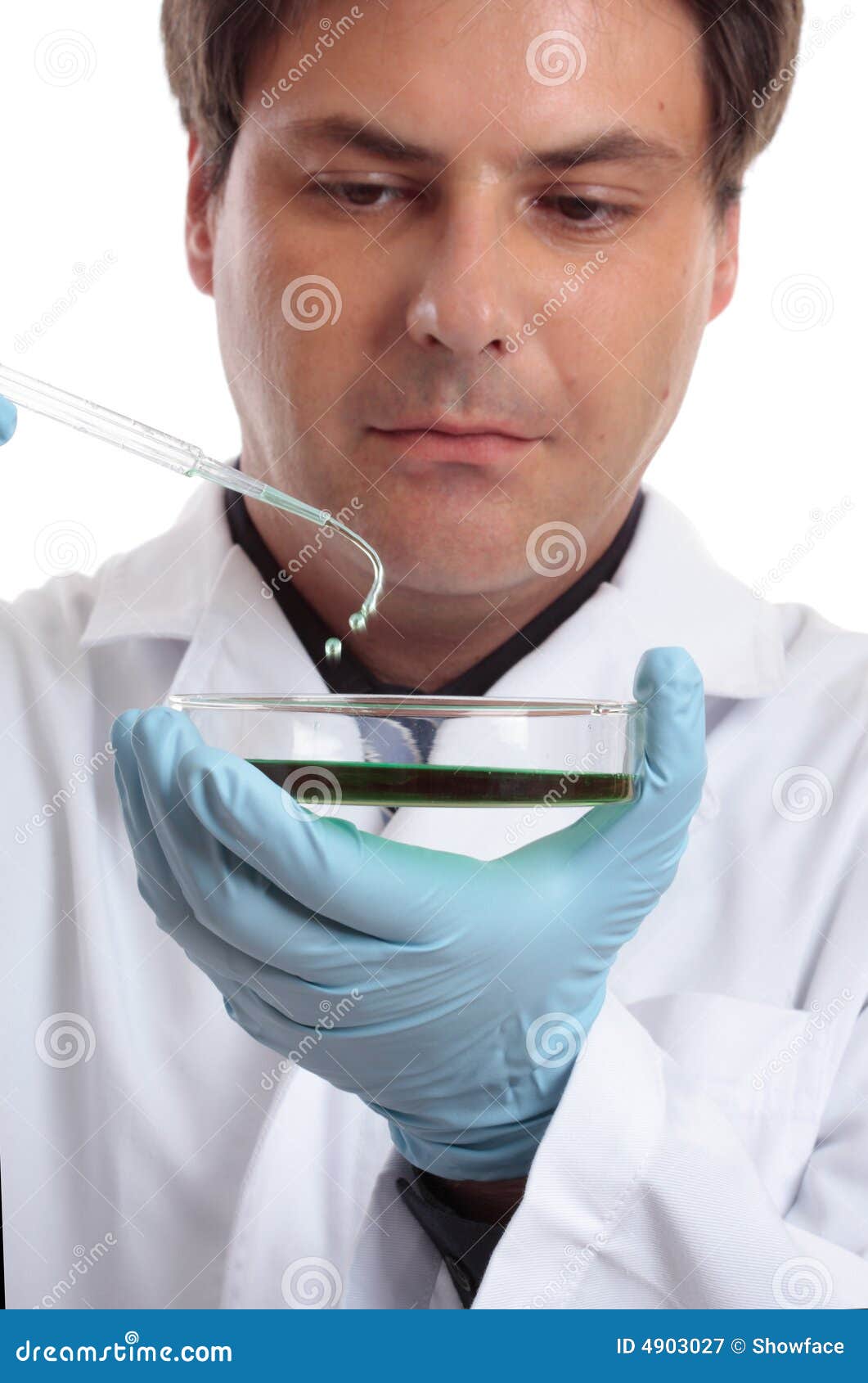 Wetenschapper of Onderzoeker in Laboratorium Stock Afbeelding - Image ...