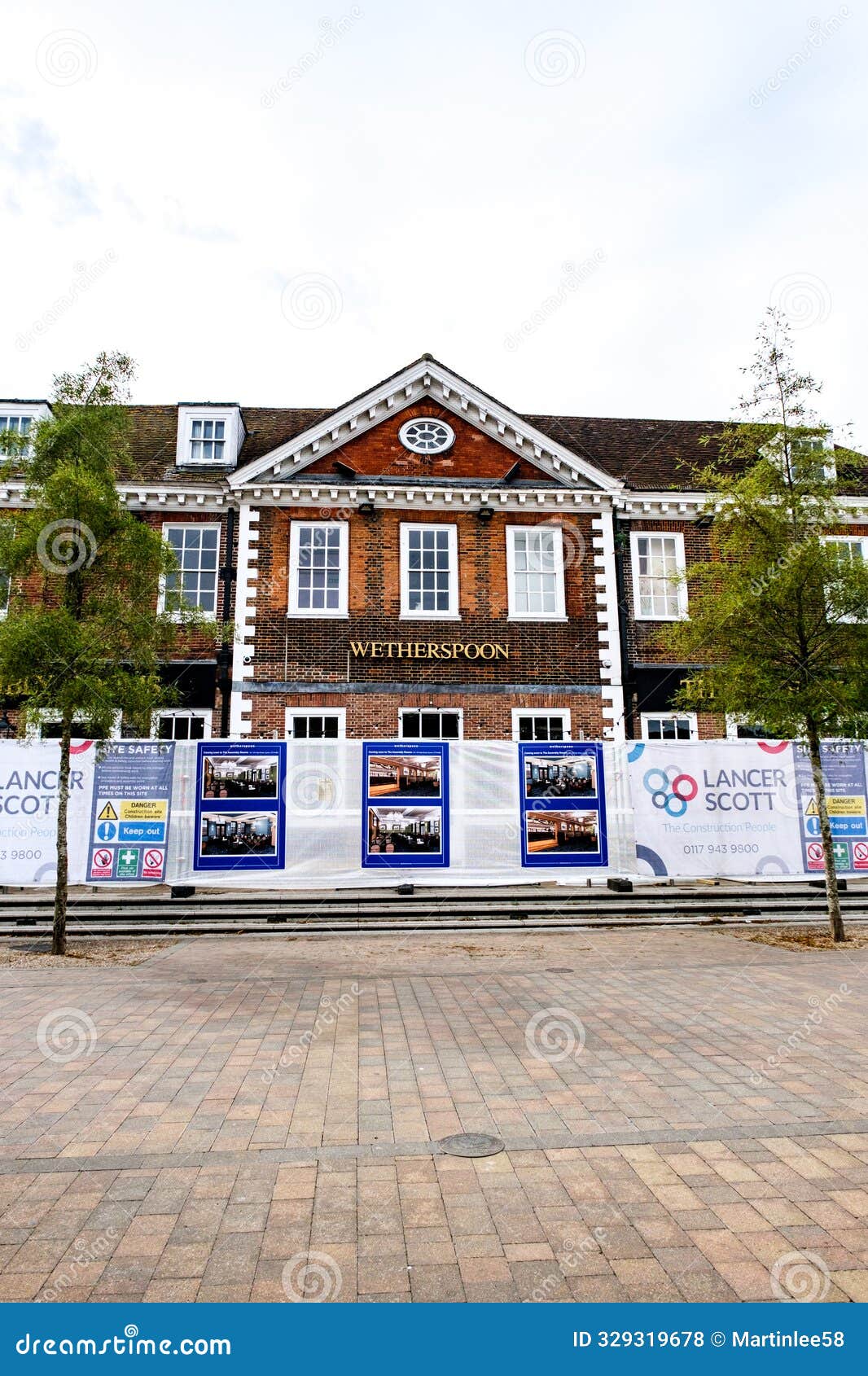 Wetherspoon Pub in Epsom Undergoing Refurbishment Editorial Stock Photo ...
