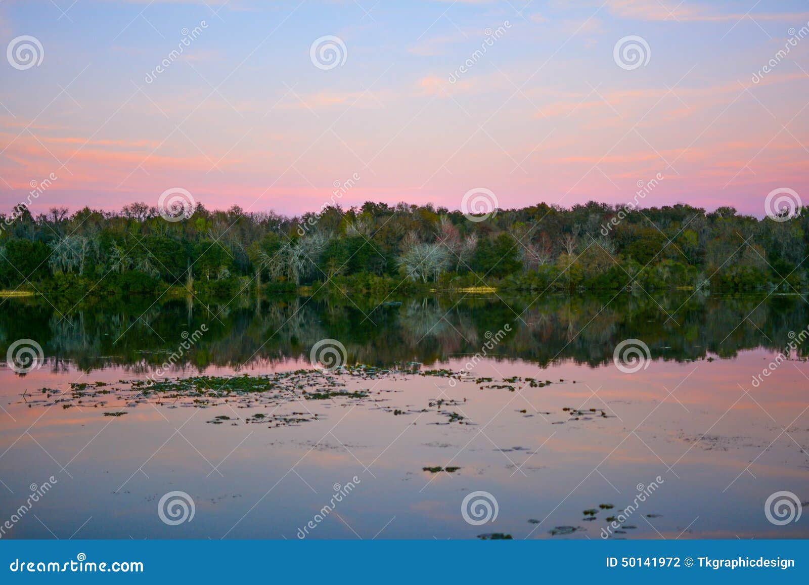 Wetlands lake at sunset stock photo. Image of clouds - 50141972