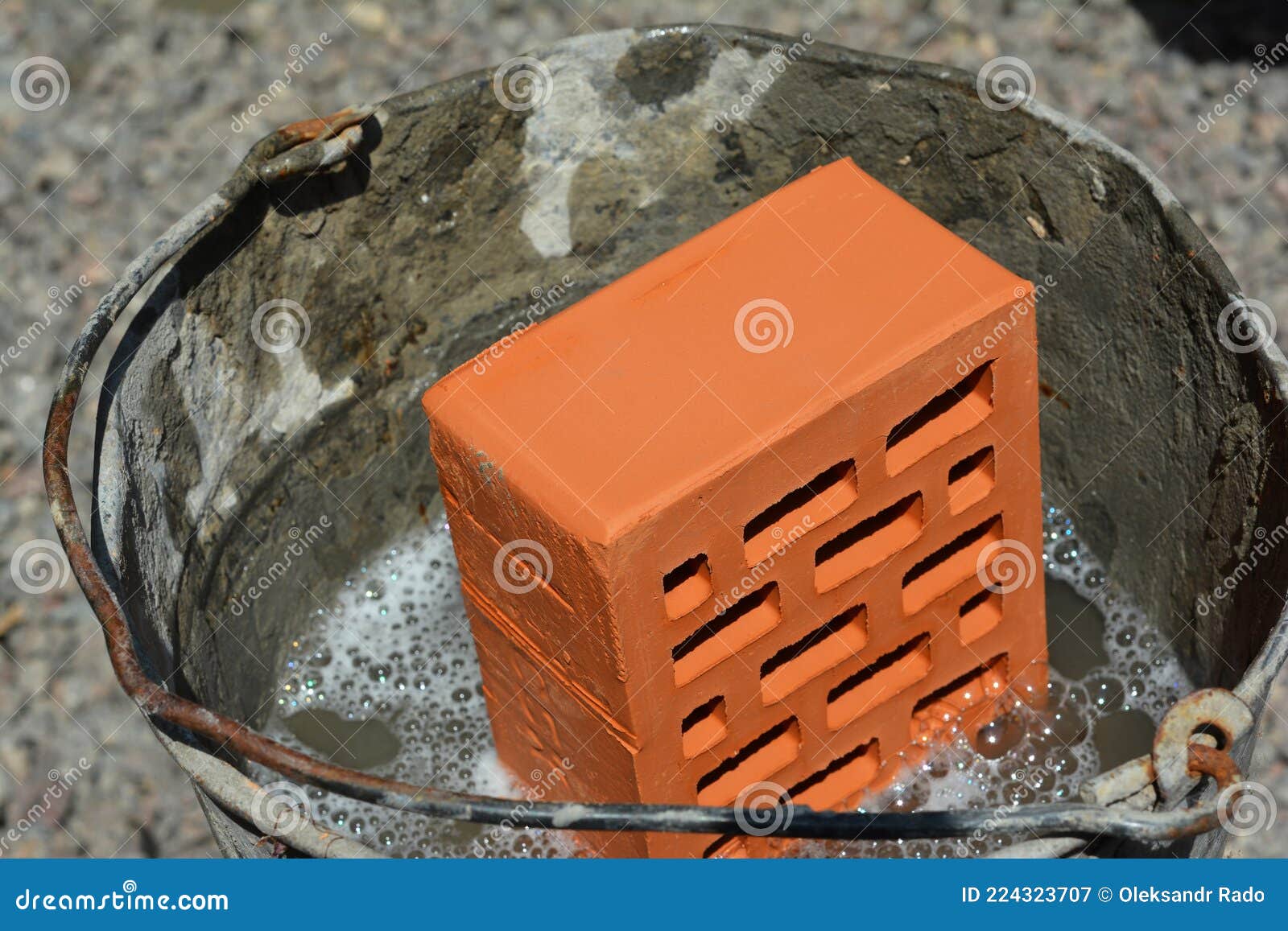 Wetting of Bricks, Soaking Bricks in Water before Laying the Bricks for ...
