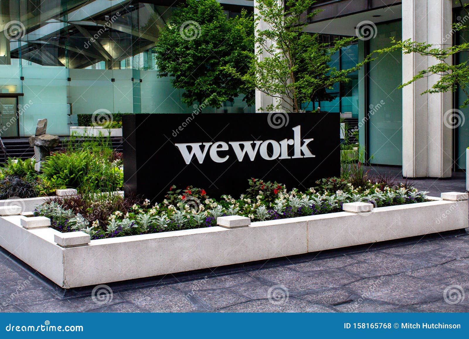 WeWork Sign in Front of the Building Editorial Stock Photo - Image of ...