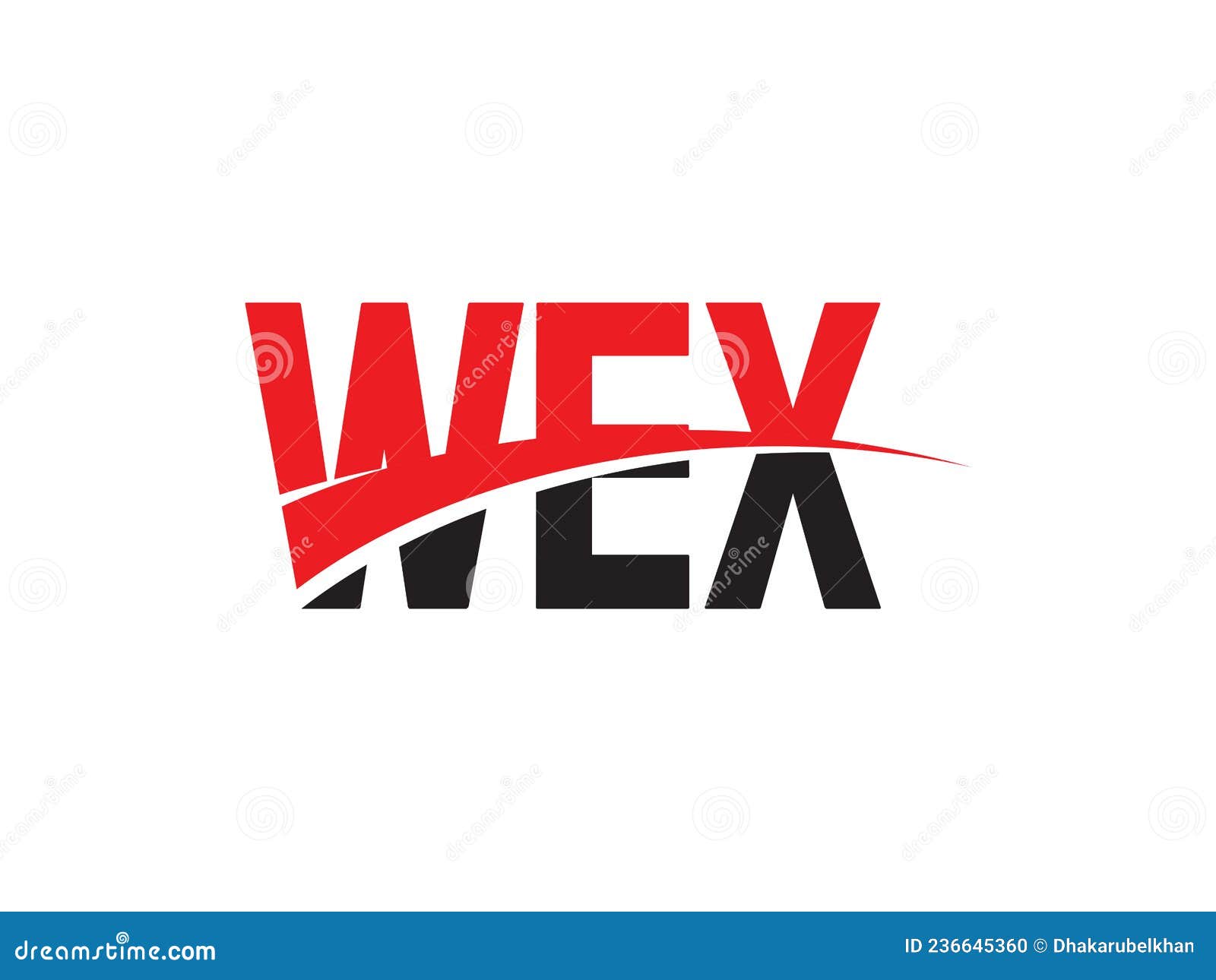 WEX Letter Initial Logo Design Vector Illustration Stock Vector ...