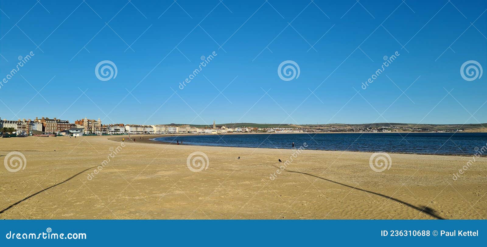 Weymouth Bay Beach stock photo. Image of cape, shore - 236310688