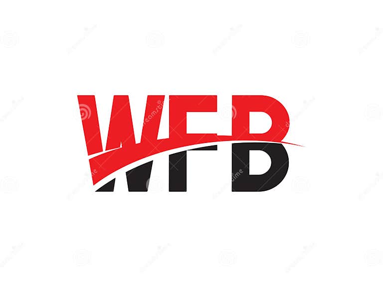 WFB Letter Initial Logo Design Vector Illustration Stock Vector ...