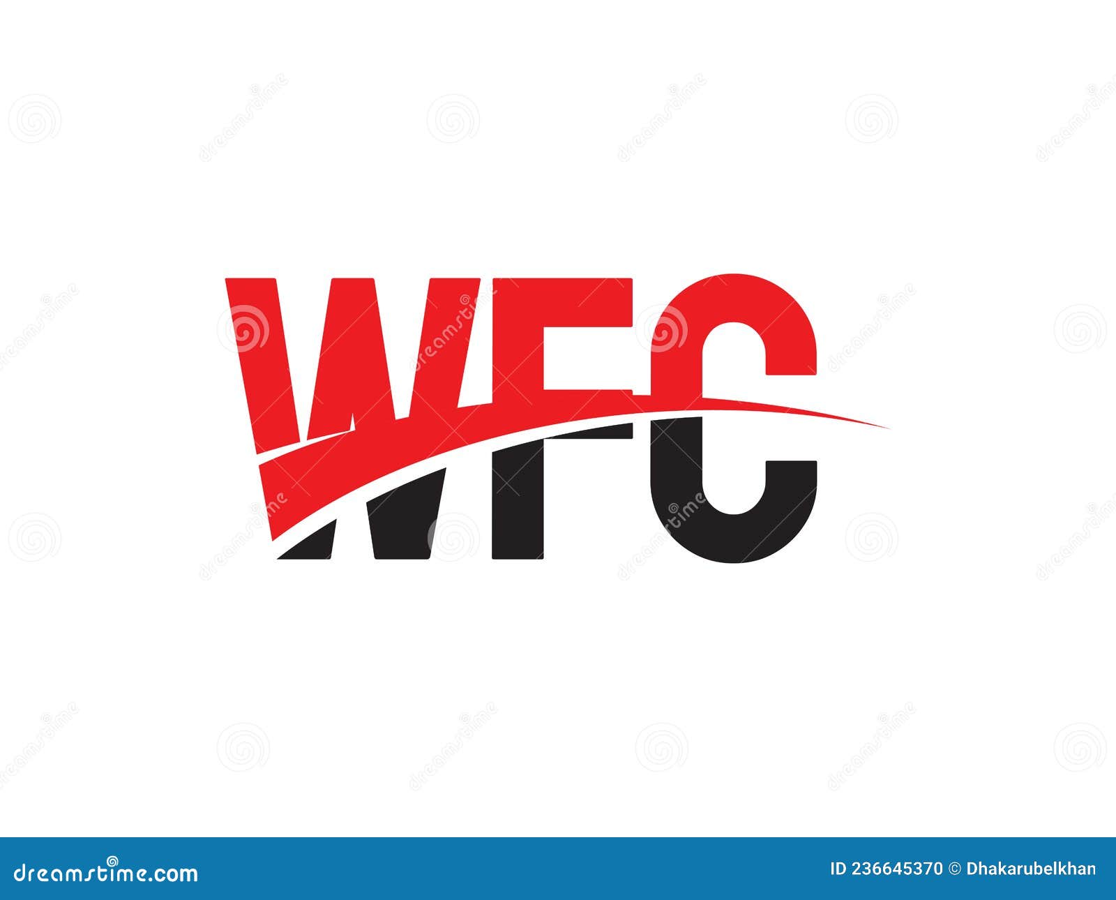 WFC Letter Initial Logo Design Vector Illustration Stock Vector ...