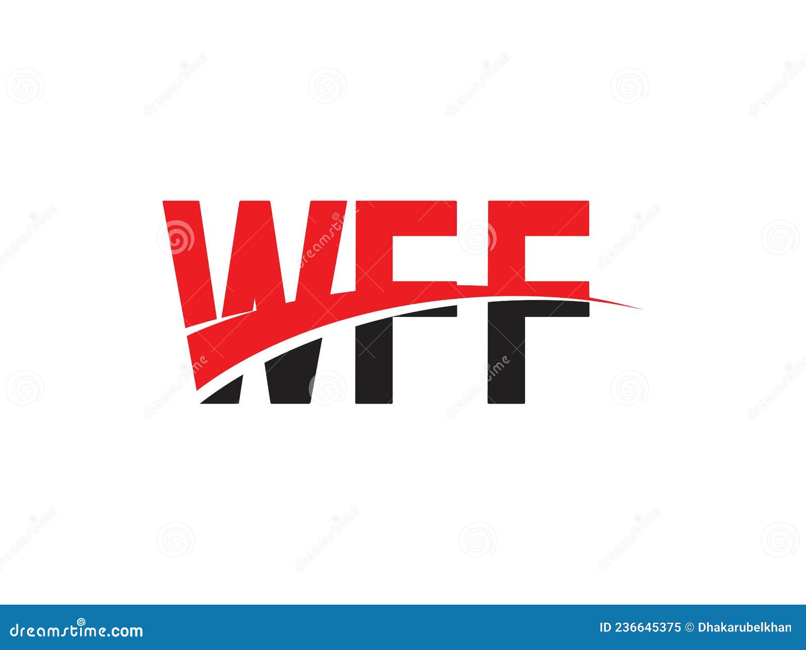 WFF Letter Initial Logo Design Vector Illustration Stock Vector ...