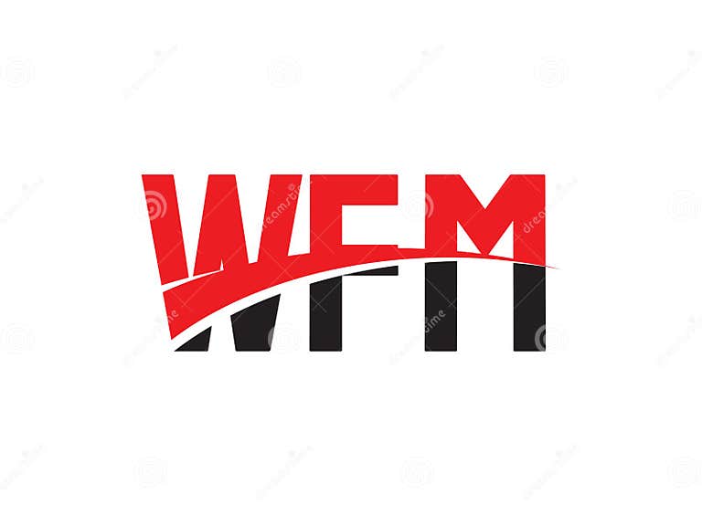 WFM Letter Initial Logo Design Vector Illustration Stock Vector ...