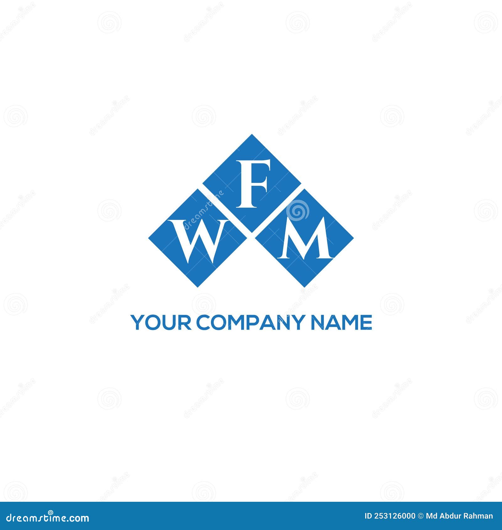 WFM Letter Logo Design On WHITE Background. WFM Creative Initials Letter Logo Concept. WFM ...