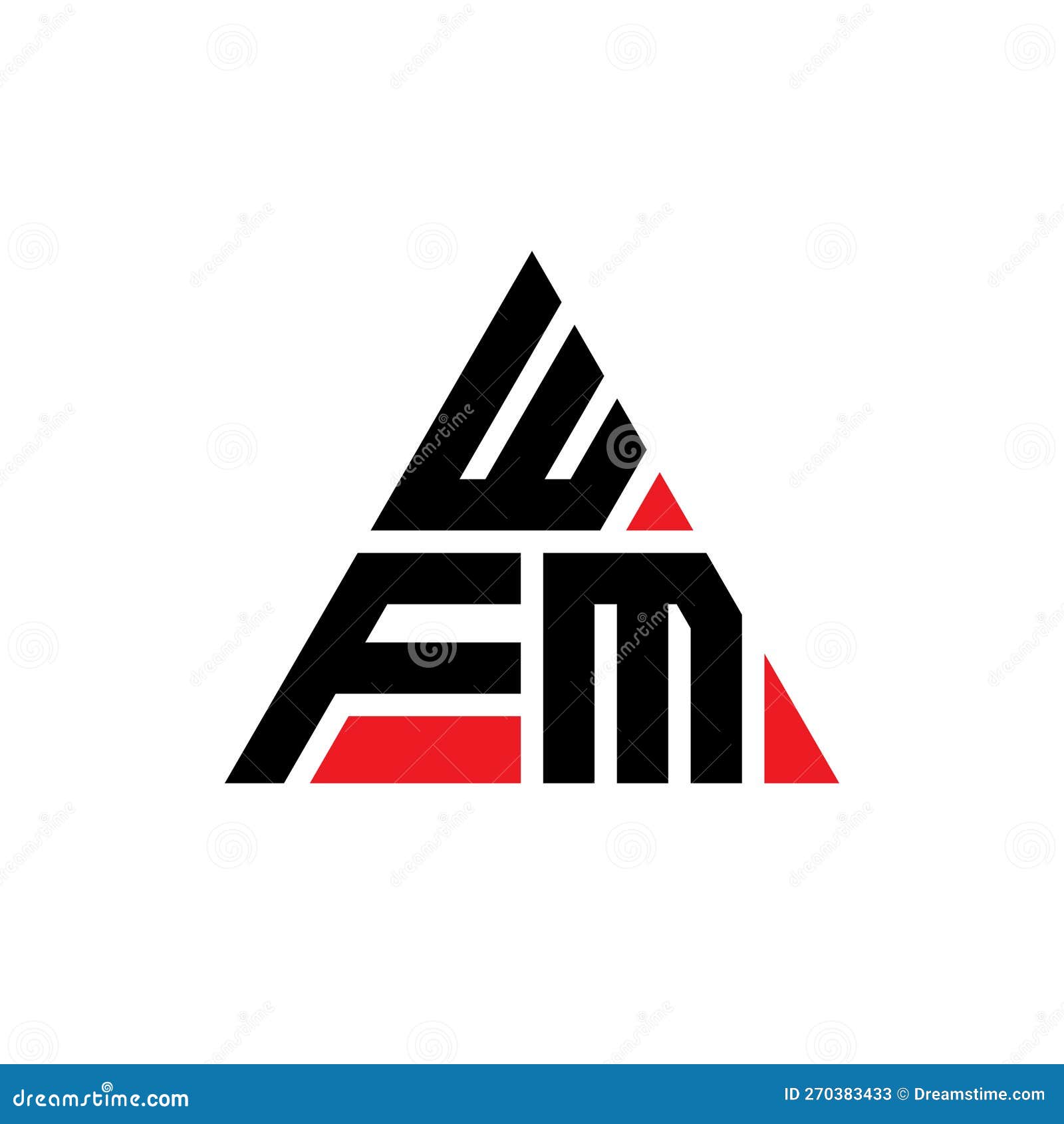 WFM Triangle Letter Logo Design with Triangle Shape. WFM Triangle Logo ...