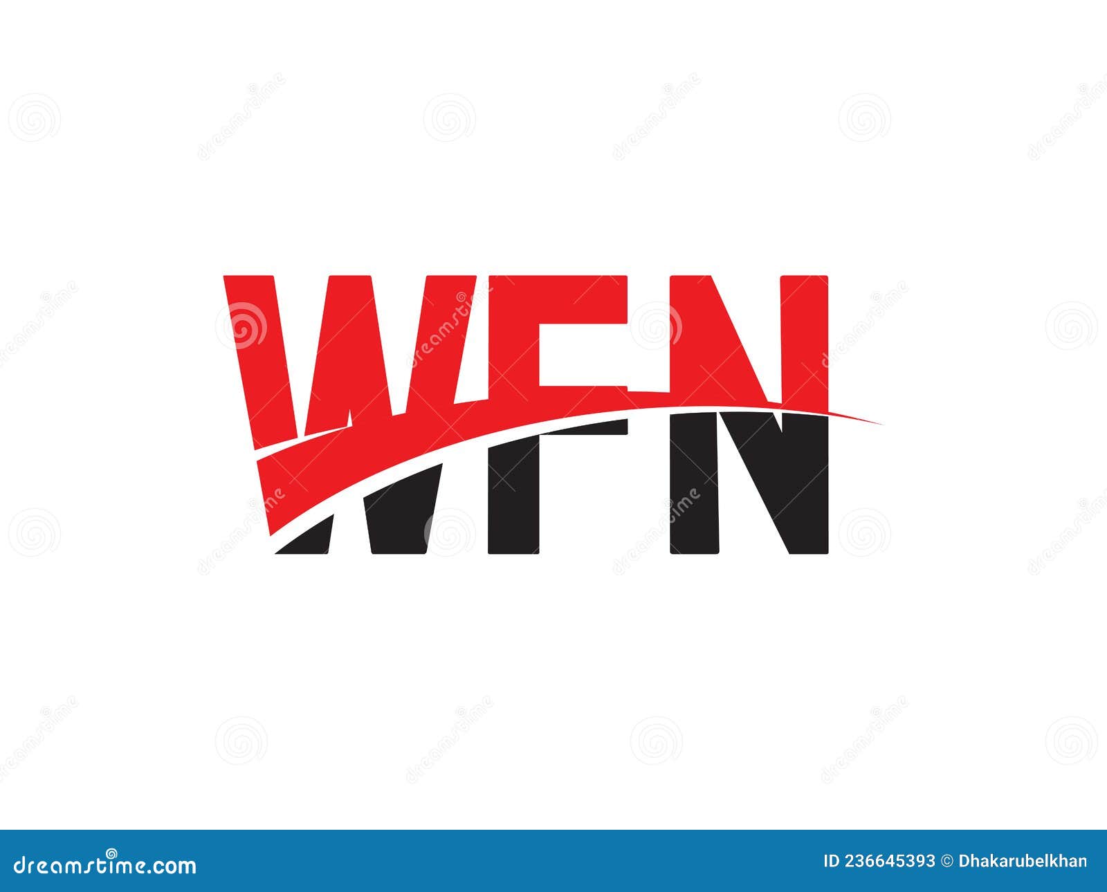 WFN Letter Initial Logo Design Vector Illustration Stock Vector ...
