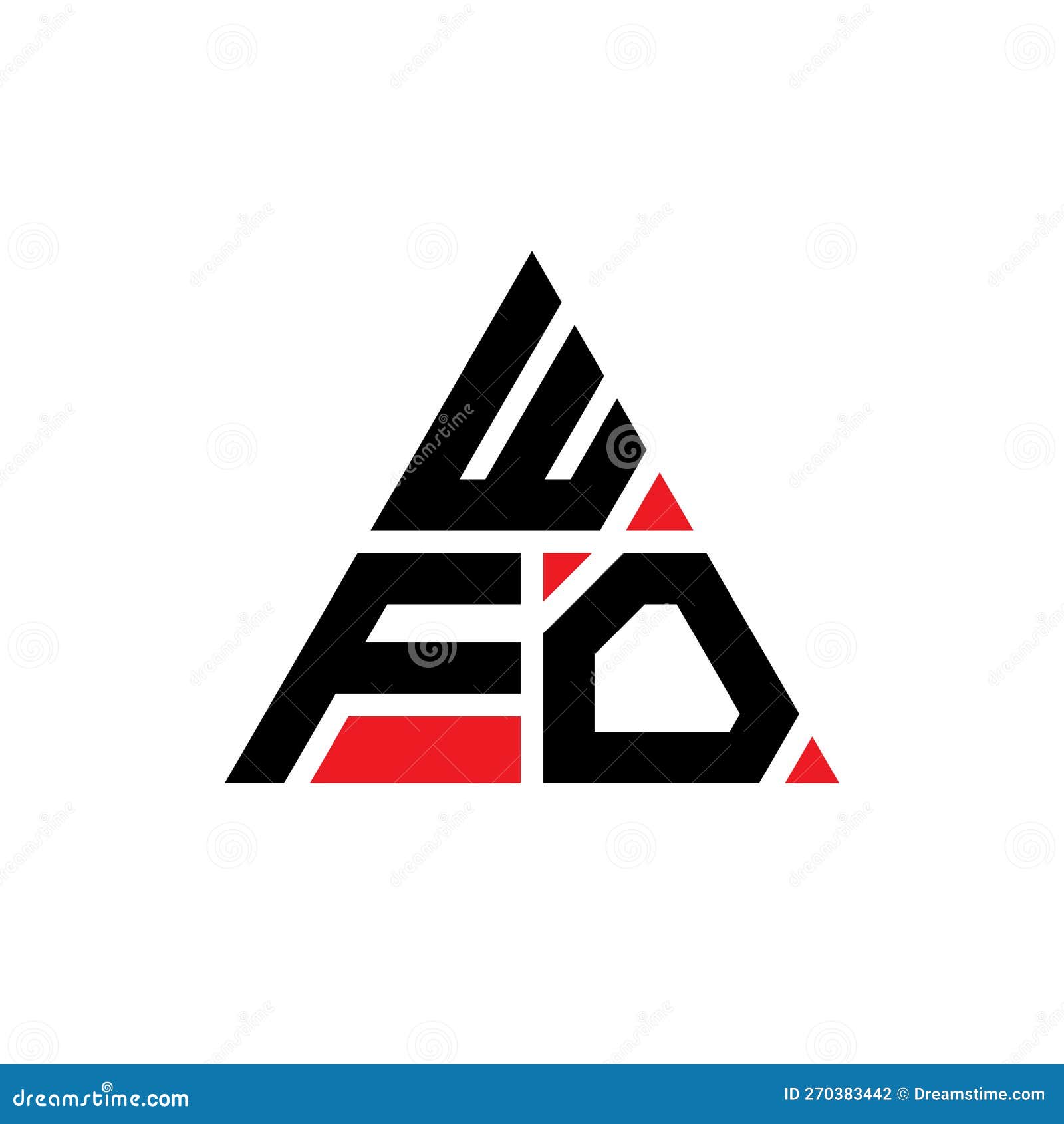WFO Triangle Letter Logo Design with Triangle Shape. WFO Triangle Logo ...