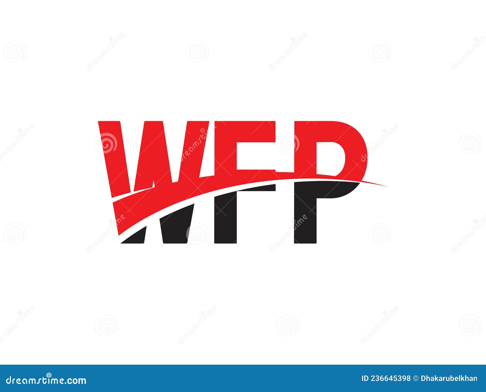 WFP Letter Initial Logo Design Vector Illustration Stock Vector ...